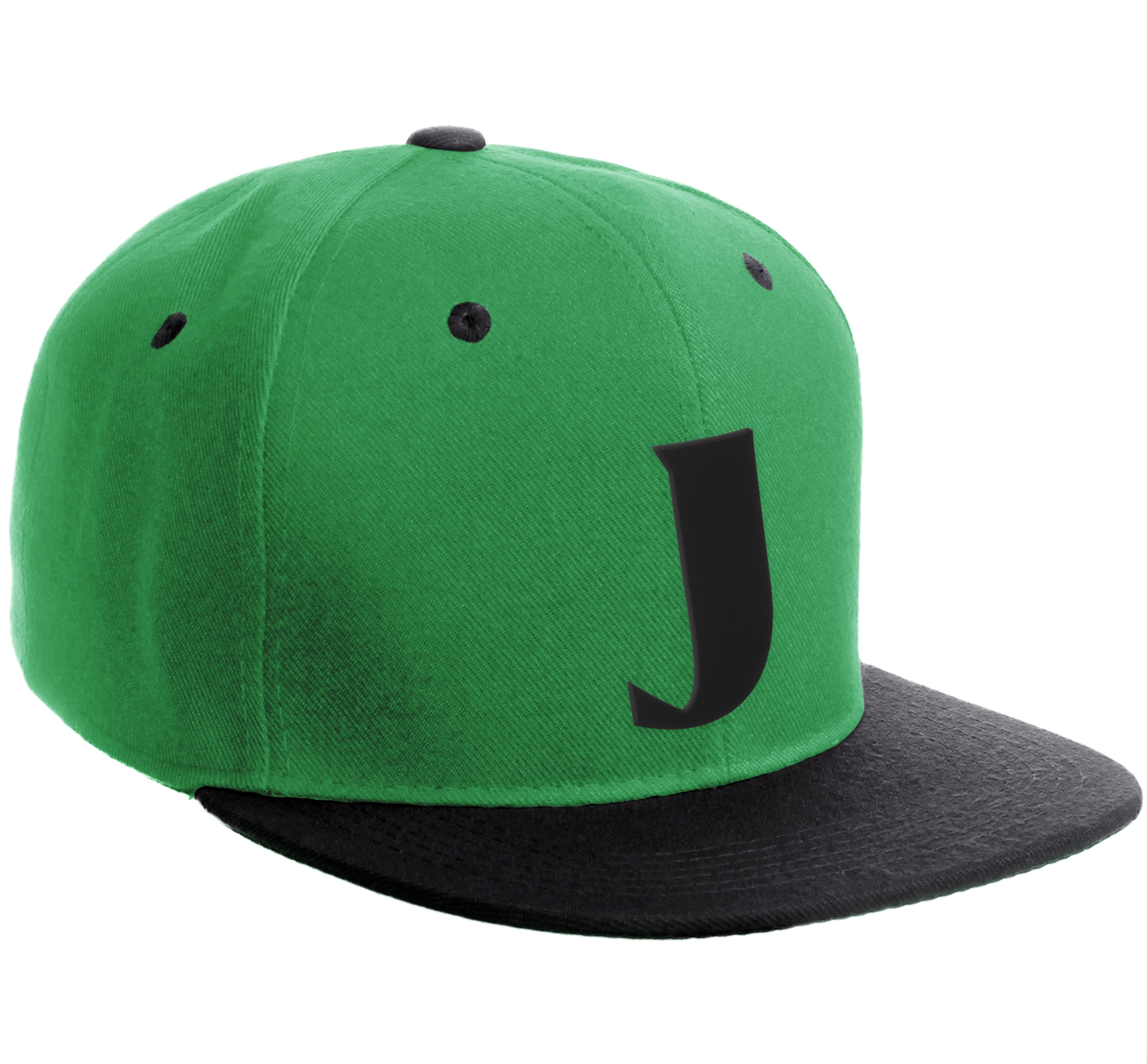 Daxton Classic Snapback Hat 3D Capital Alphabet Letters Flat Bill Visor ...