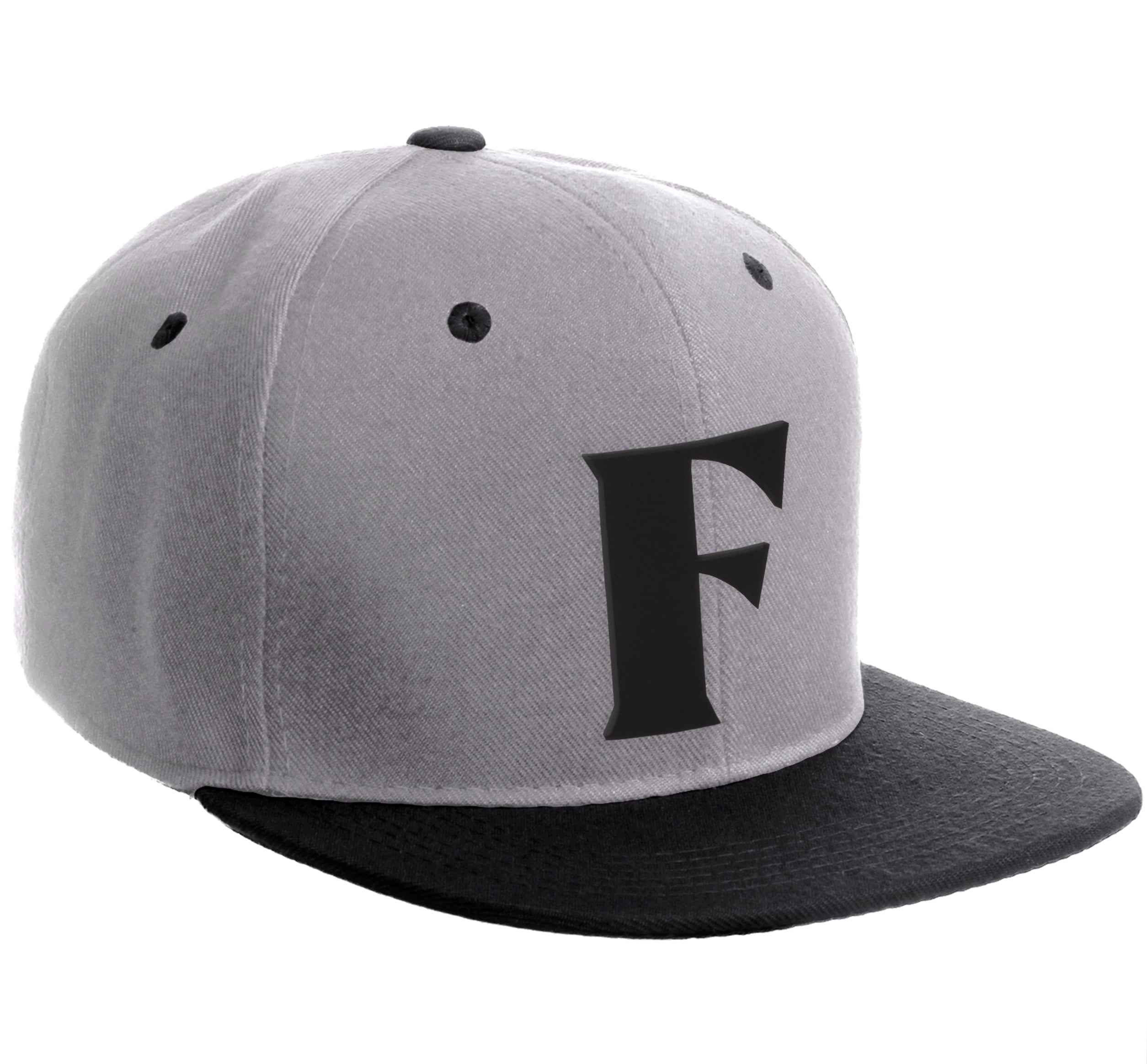 Daxton Classic Snapback Hat 3D Capital Alphabet Letters Flat Bill Visor ...