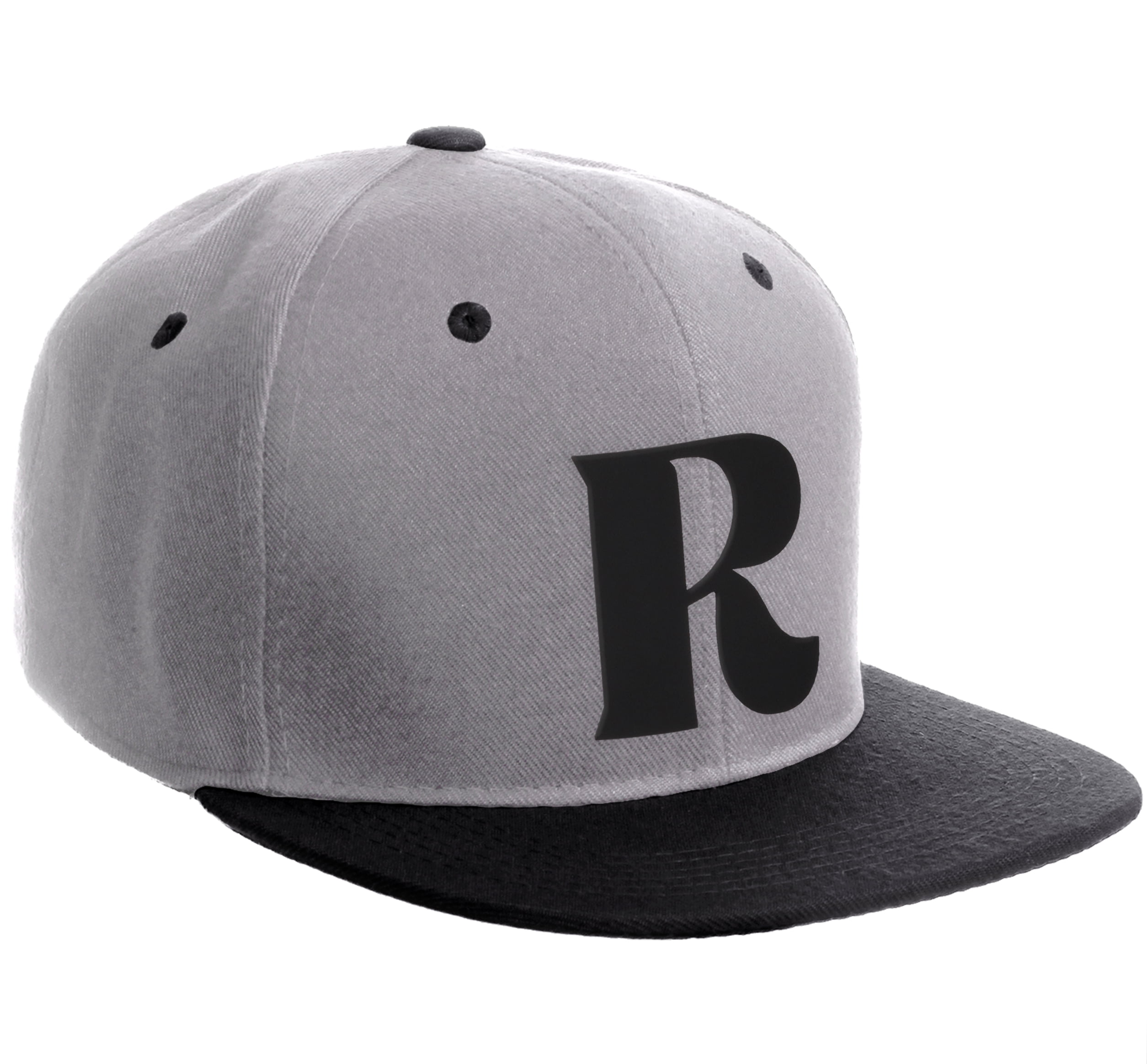 Daxton Classic Snapback Hat 3D Capital Alphabet Letters Flat Bill Visor ...