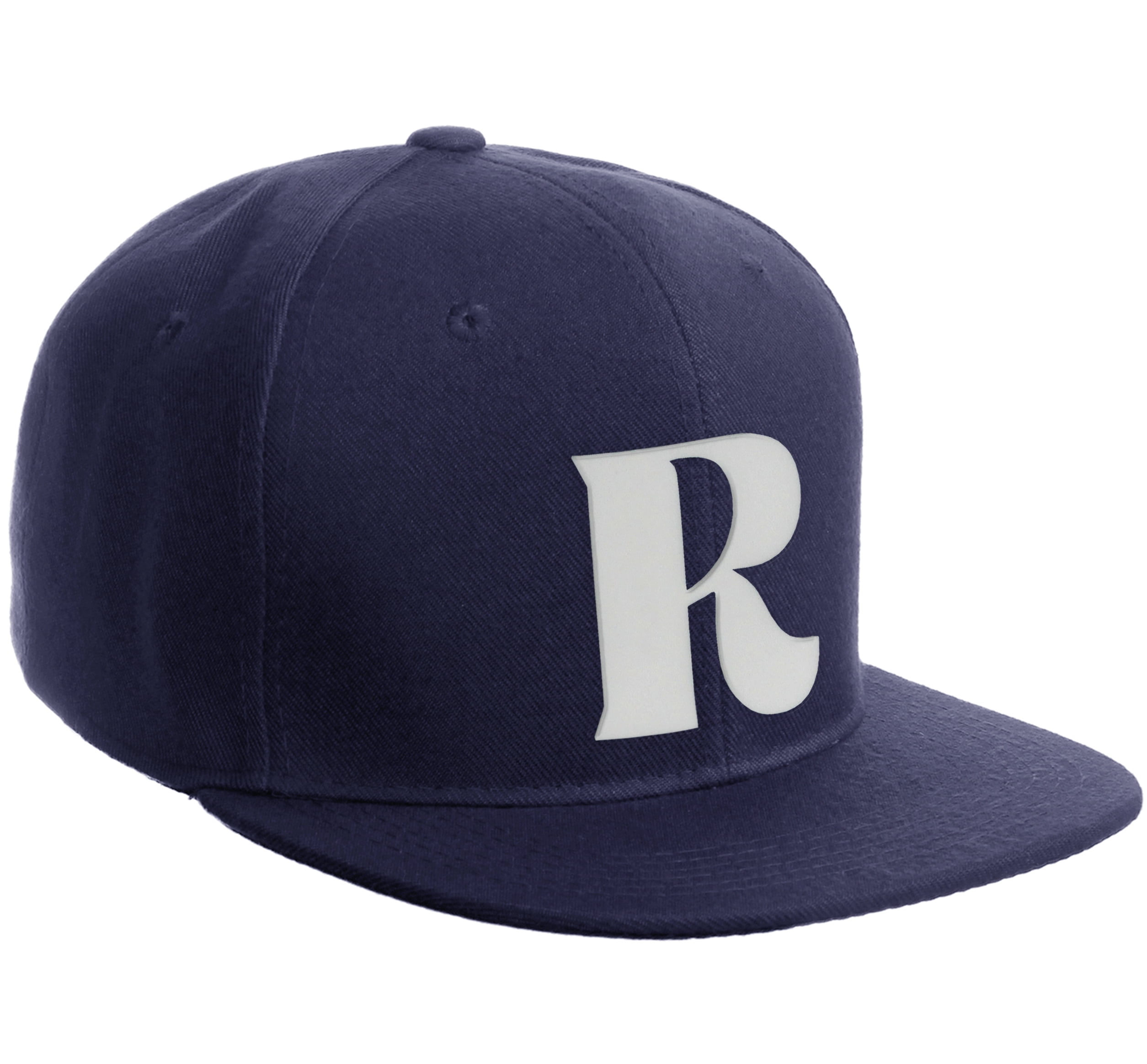 Daxton Classic Snapback Hat 3D Capital Alphabet Letters Flat Bill Visor ...