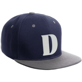 Daxton Classic Snapback Hat Old English Font Alphabet A to Z Flat Bill ...