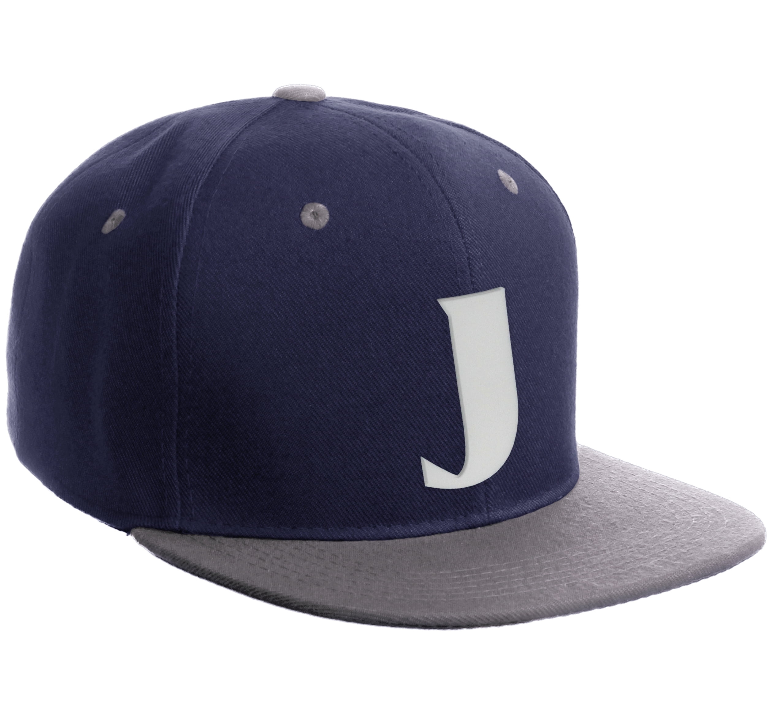 Daxton Classic Snapback Hat 3D Capital Alphabet Letters Flat Bill Visor ...