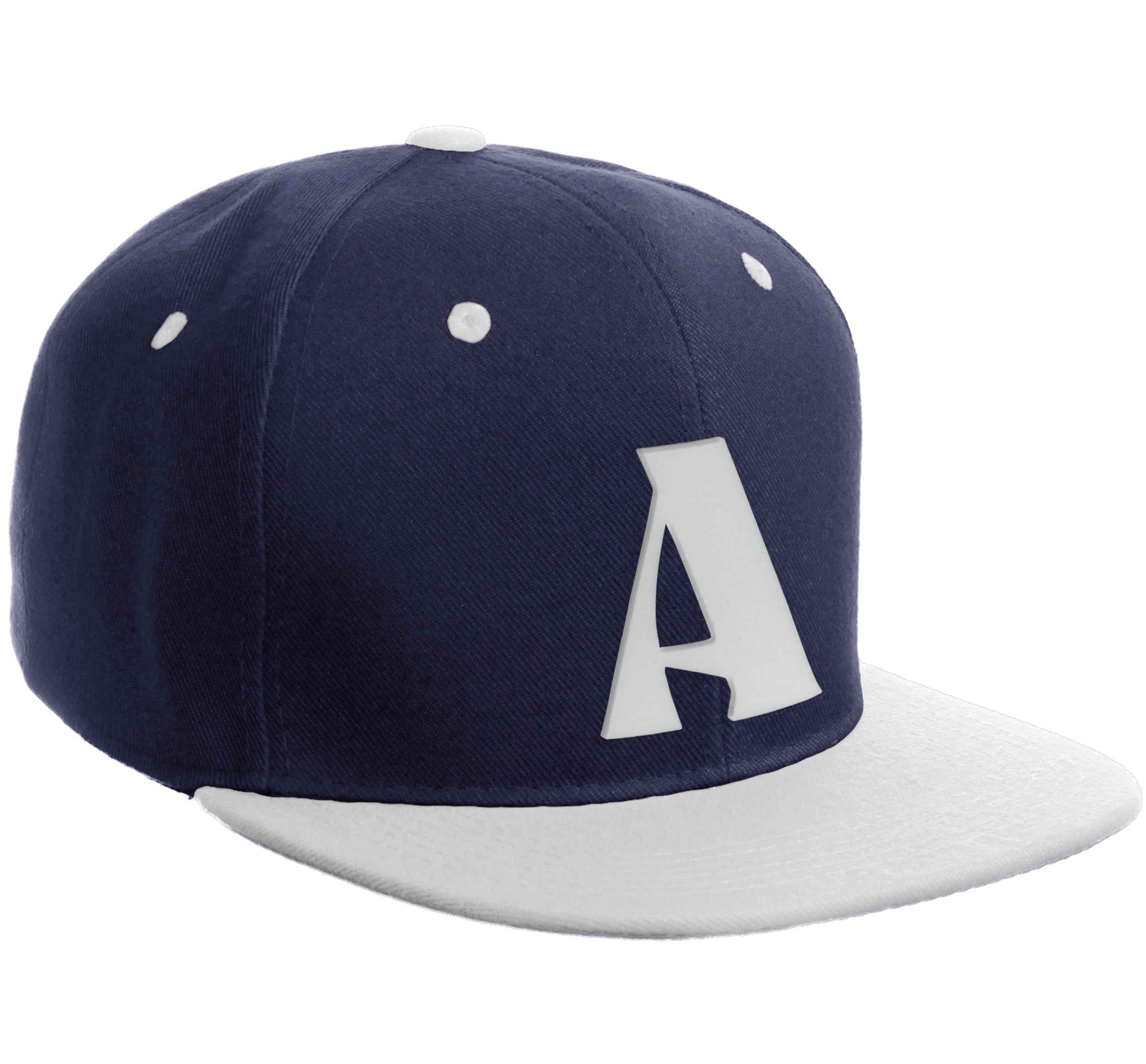 Daxton Classic Snapback Hat 3D Capital Alphabet Letters Flat Bill Visor ...