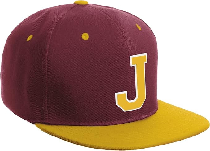 Daxton Classic Snapback Hat Custom A to Z Initial Varsity Letters ...
