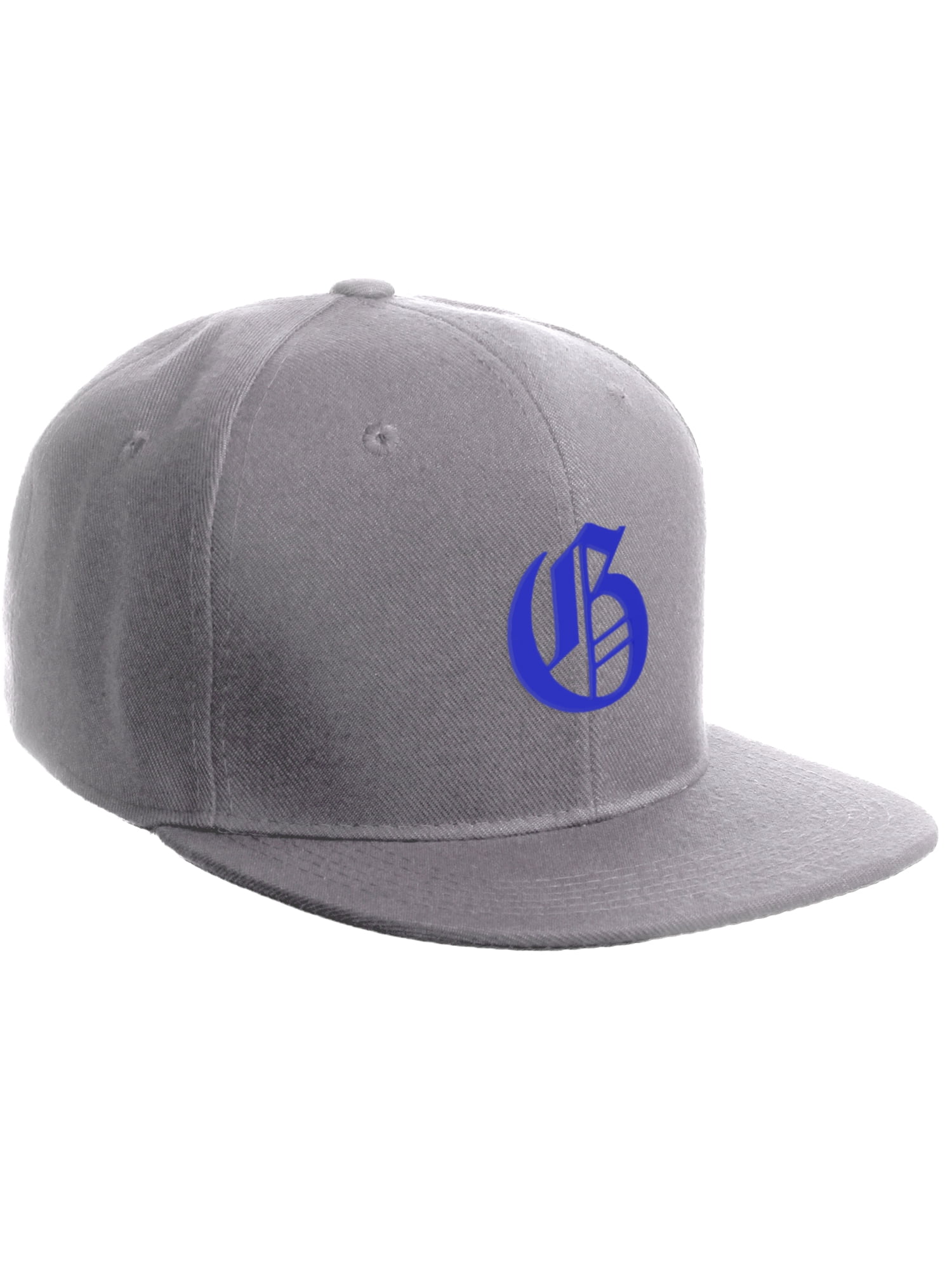 Daxton Classic Snapback Hat Old English Font Alphabet A to Z Flat Bill ...