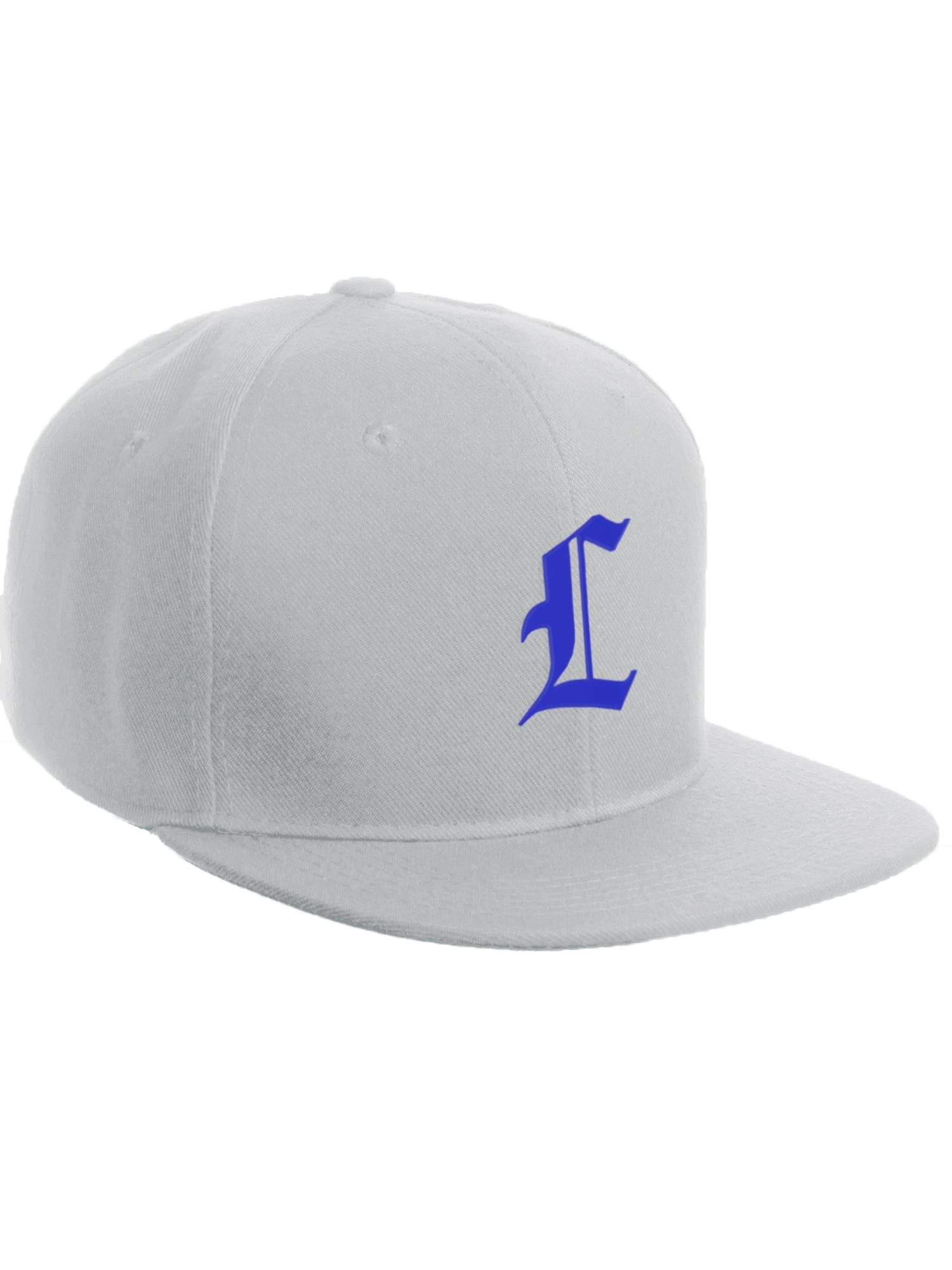 Daxton Classic Snapback Hat Old English Font Alphabet A to Z Flat Bill ...