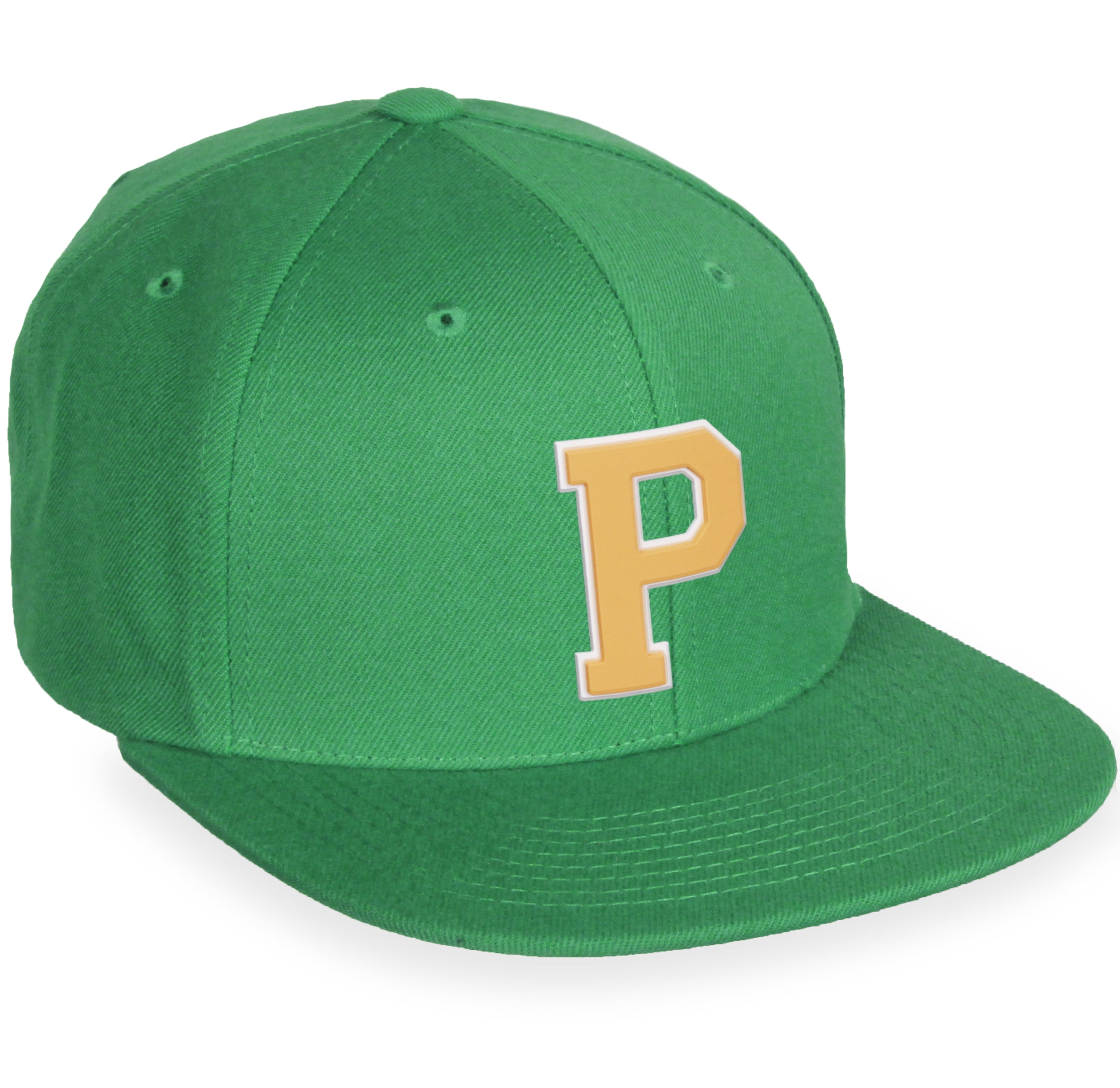 Daxton Classic Snapback White Neon Orange A to Z Letters Flat Bill ...