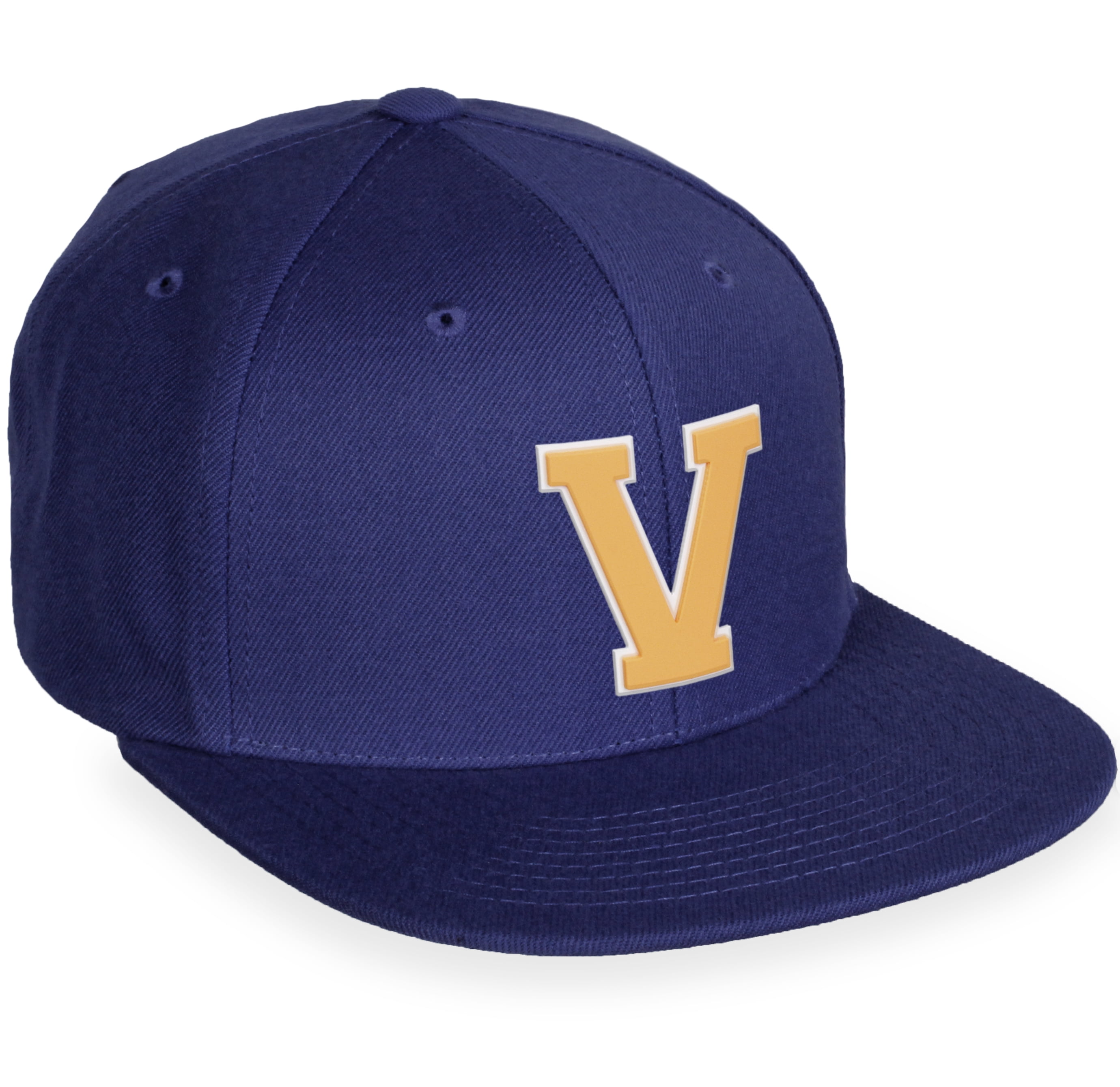 Daxton Classic Snapback White Neon Orange A to Z Letters Flat Bill ...