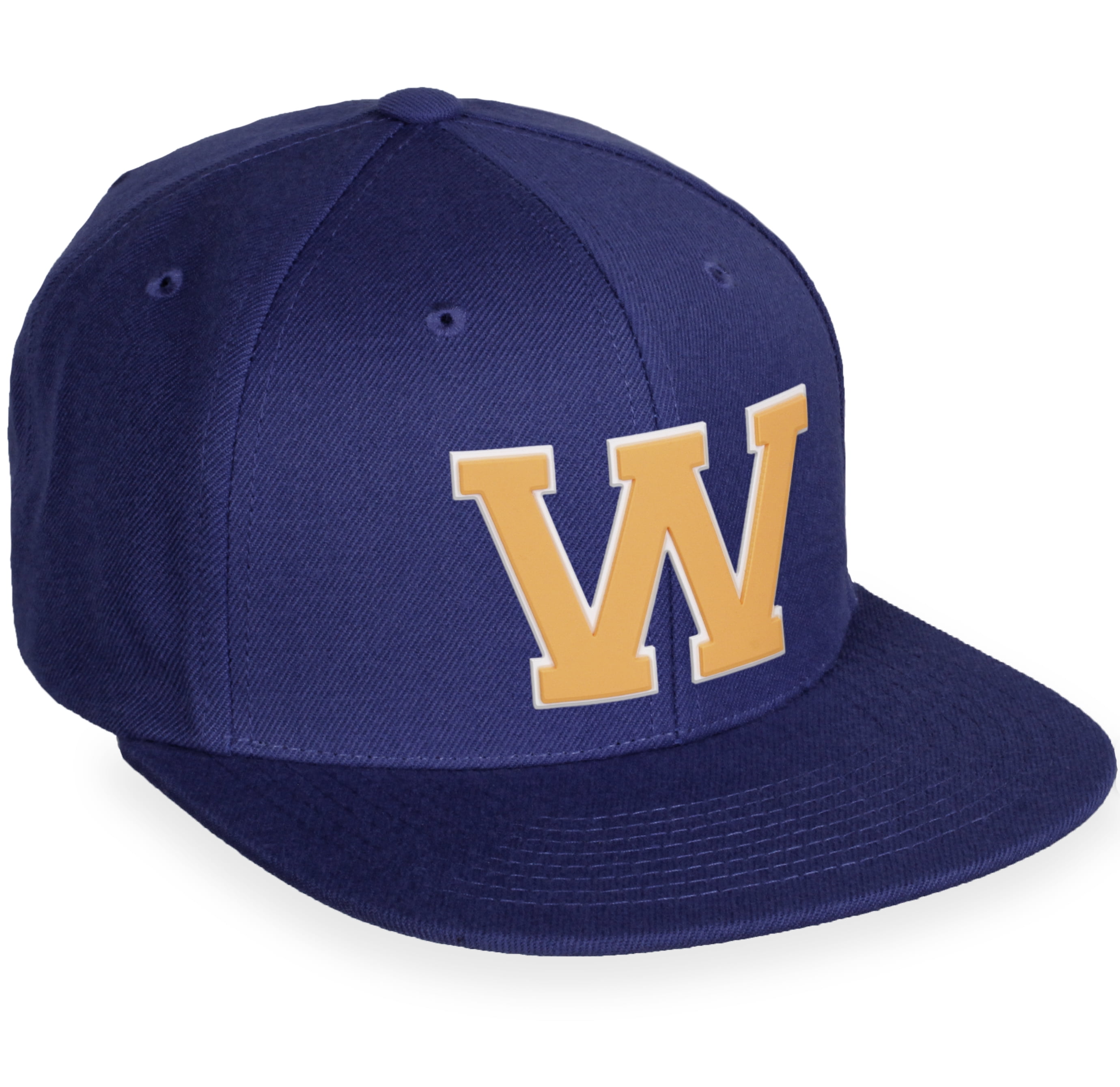 Daxton Classic Snapback White Neon Orange A to Z Letters Flat Bill ...