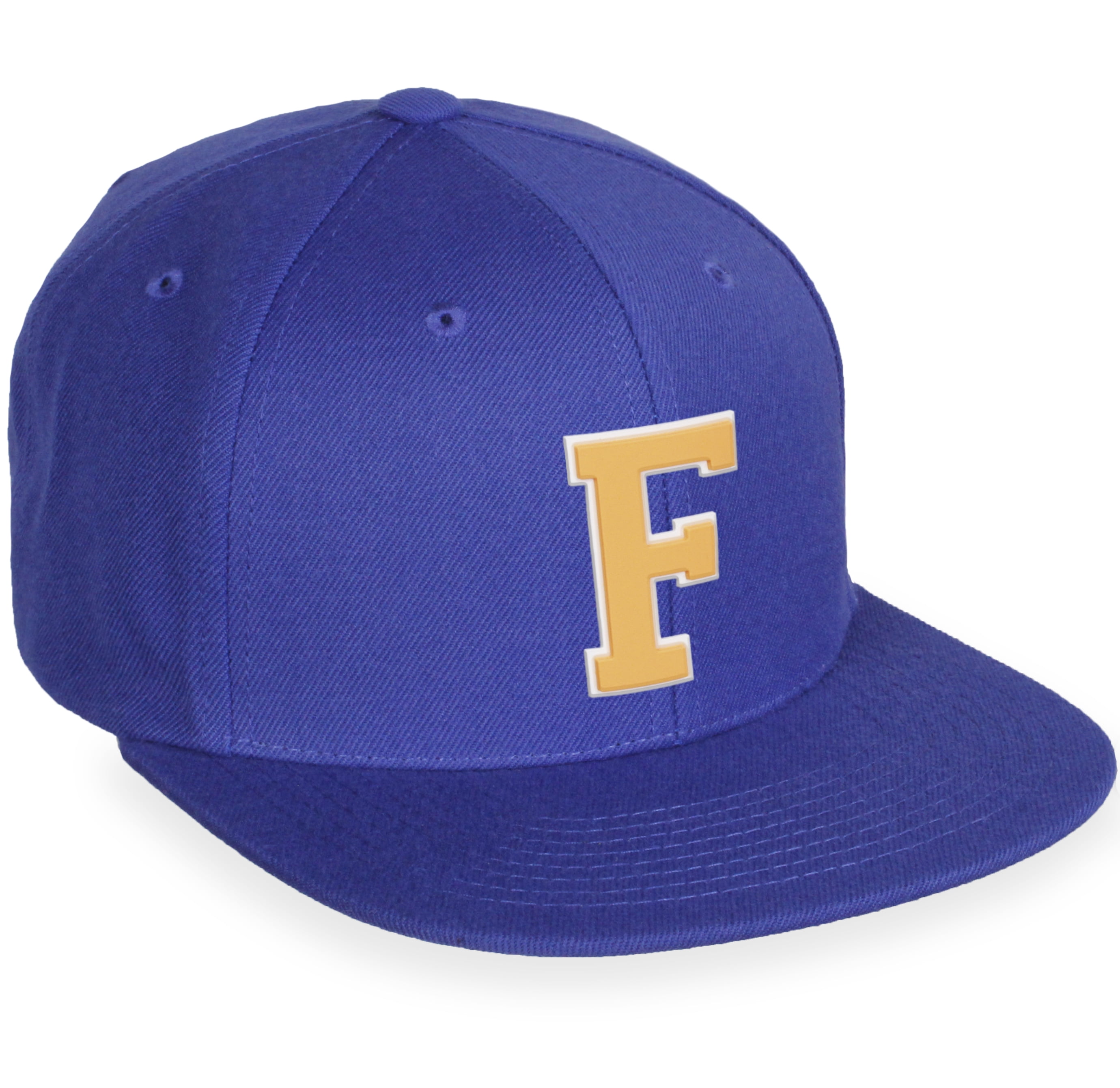 Daxton Classic Snapback White Neon Orange A to Z Letters Flat Bill ...