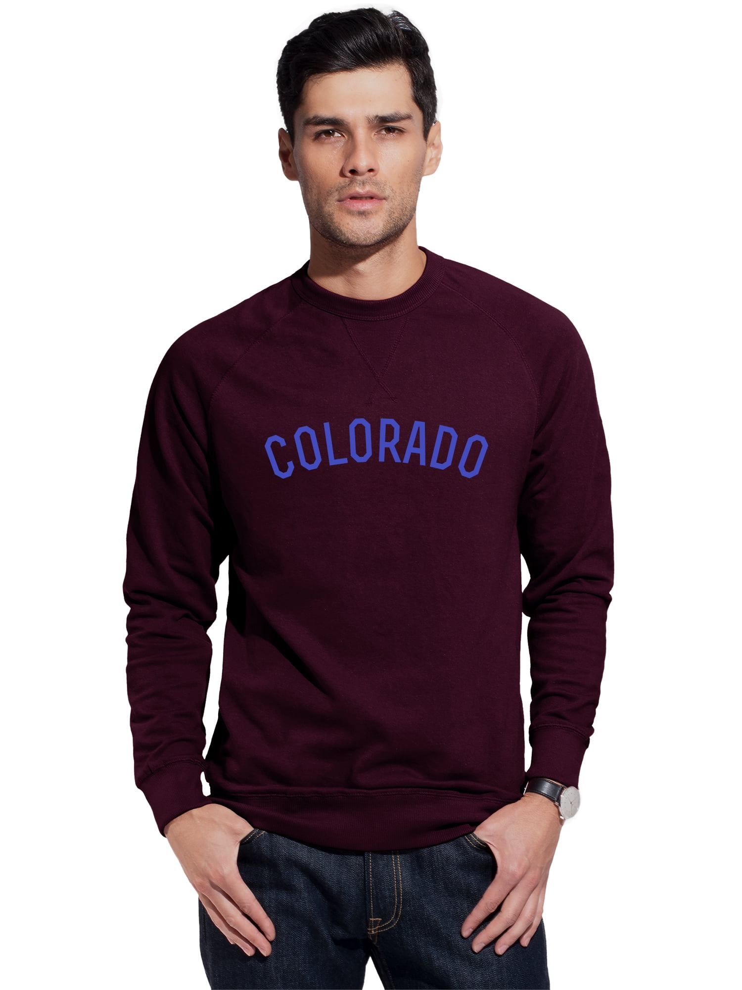 Daxton Colorado Sweatshirt Athletic Fit Pullover Crewneck French Terry ...