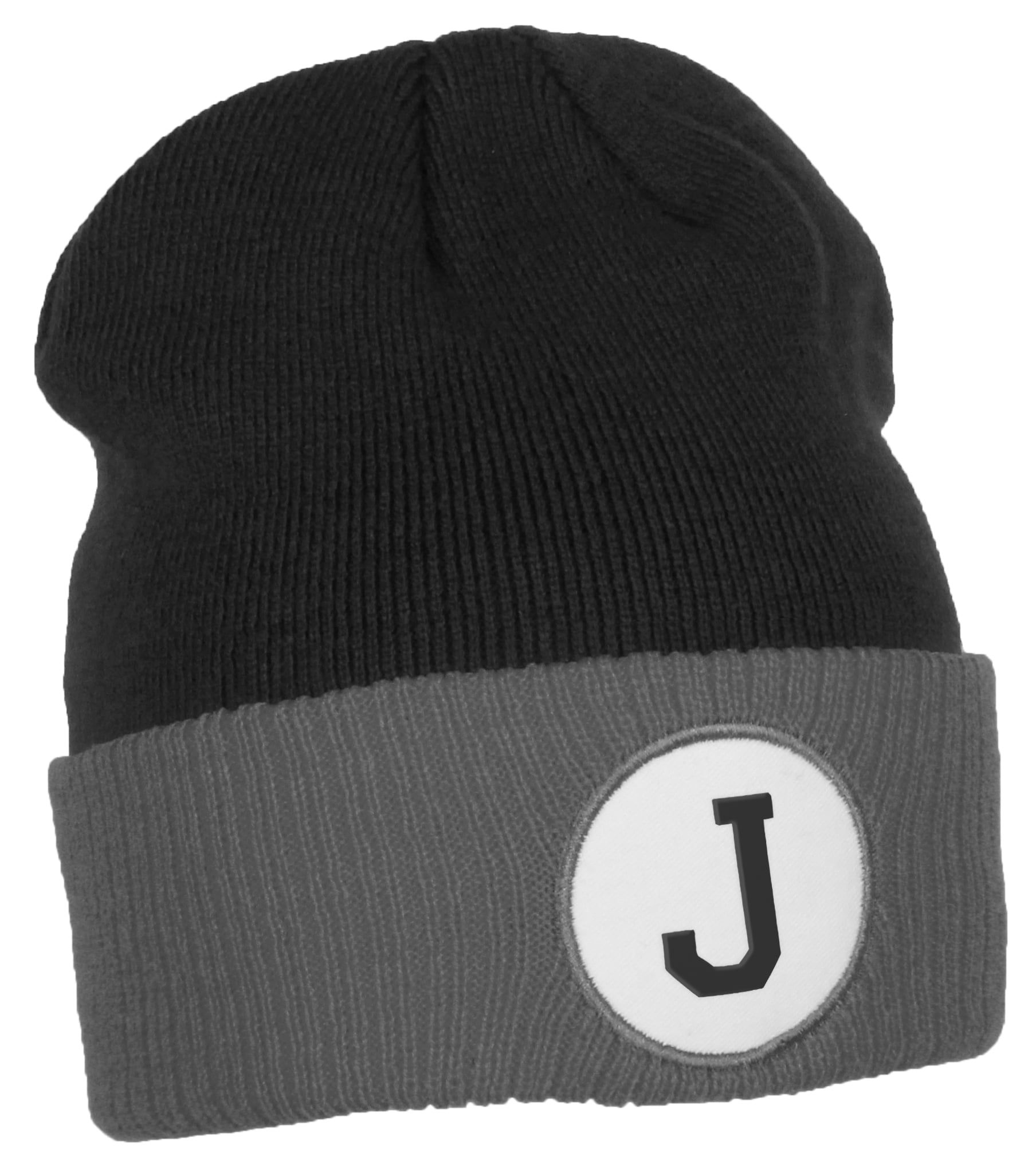 Daxton Custom A to Z Initial Letters Cuff Hat Beanie Warm Knit Skull ...