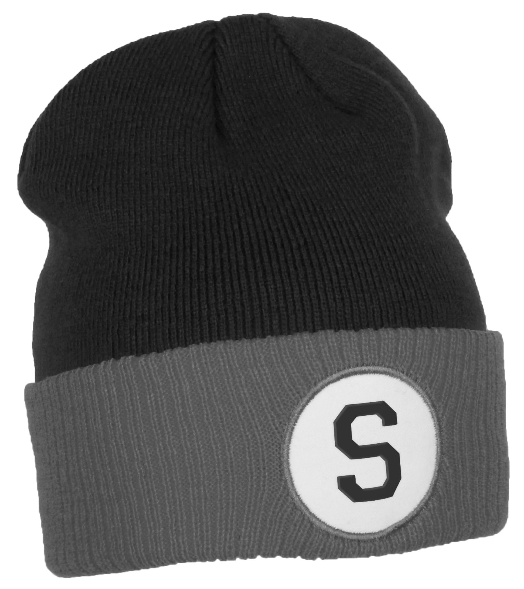 Daxton Custom A to Z Initial Letters Cuff Hat Beanie Warm Knit Skull ...