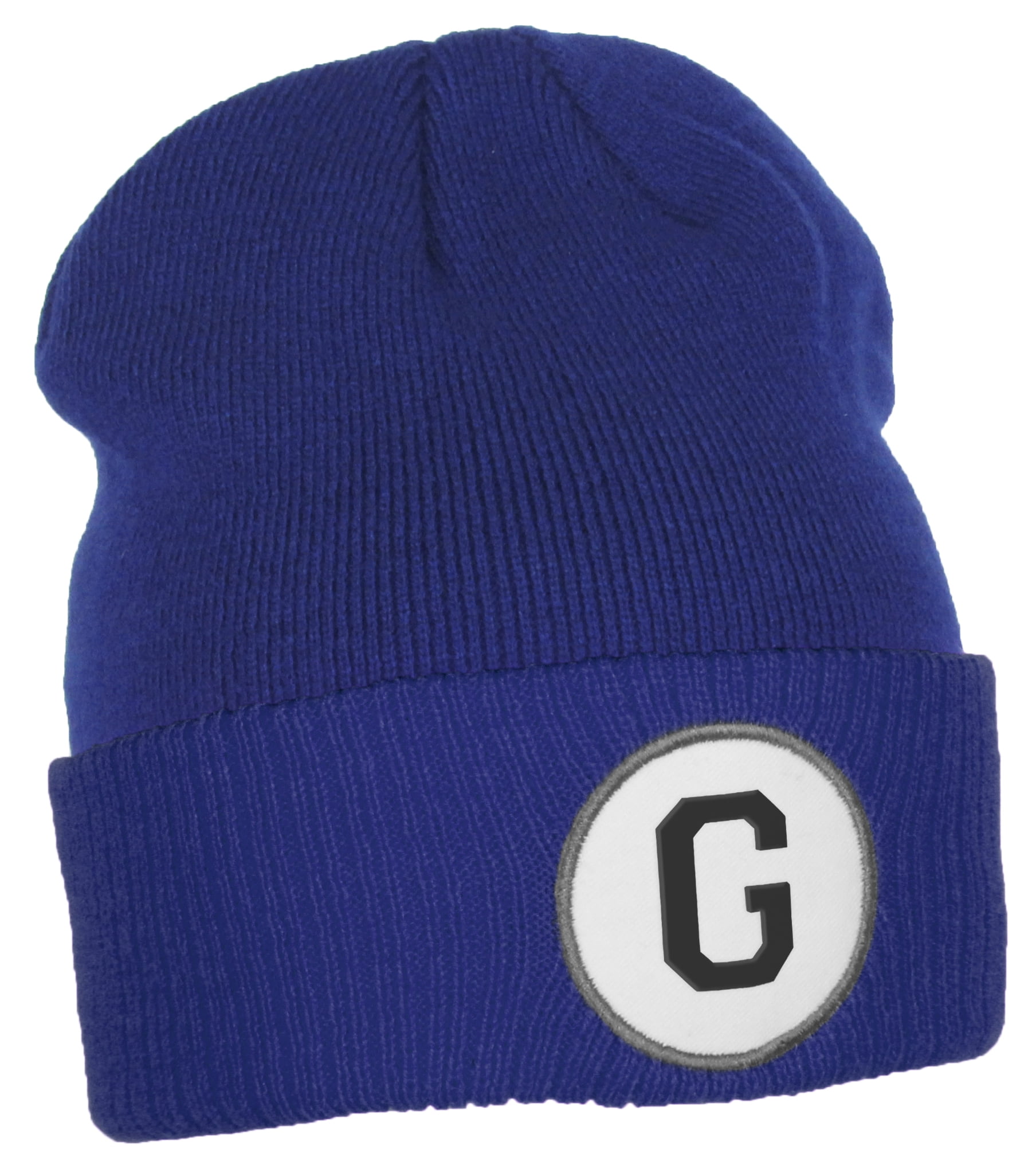 Daxton Custom A to Z Initial Letters Cuff Hat Beanie Warm Knit Skull ...