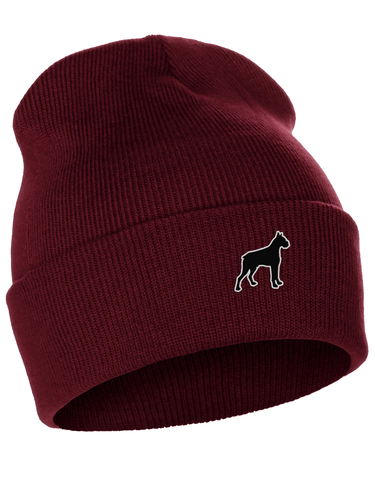 Daxton Dog Breeds Cuffed Beanie Winter Knit Hat Skully Cap, Boxer Dog ...