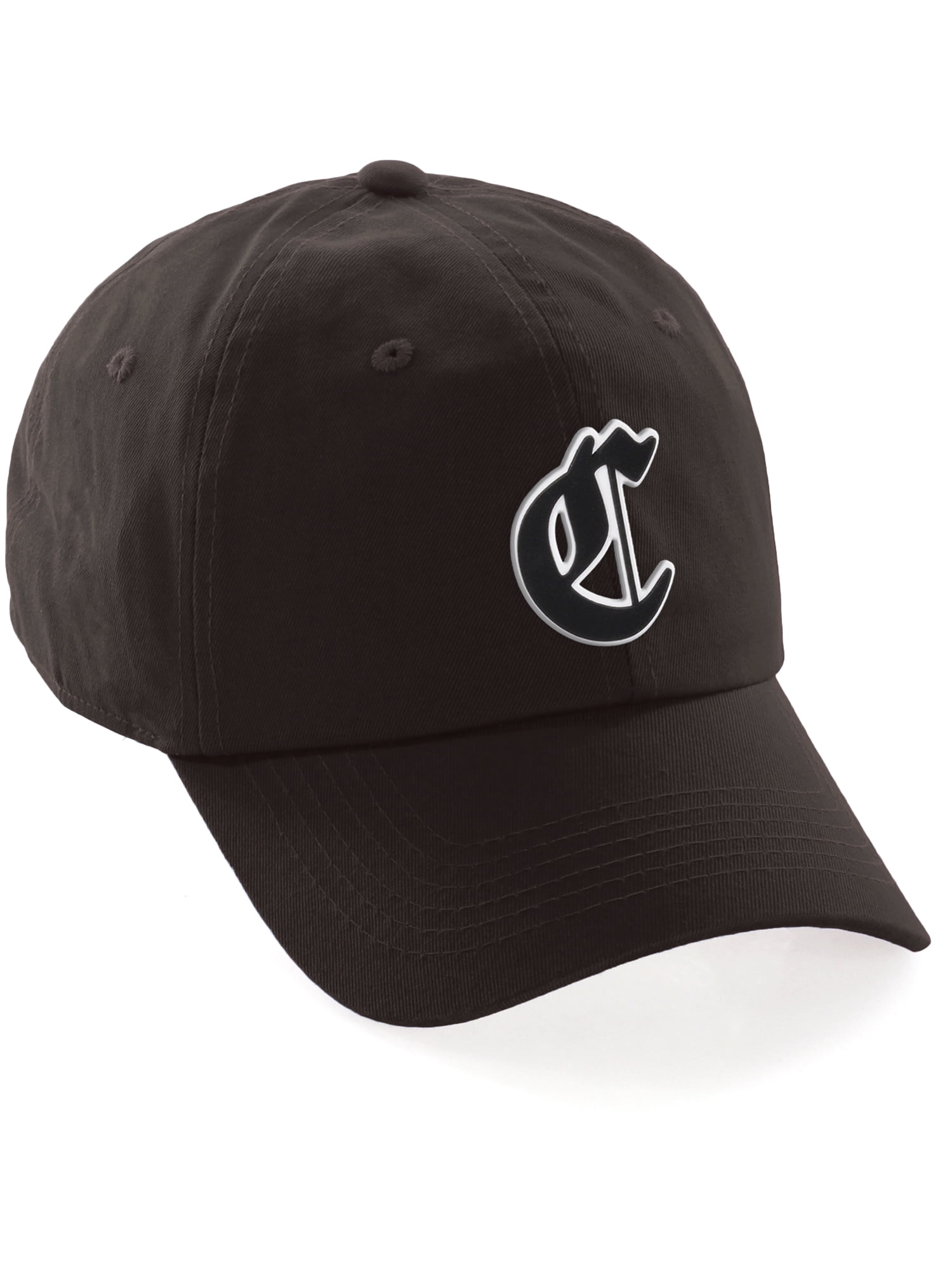 Daxton Old English 3D Alphabet Letters Numbers Initial Baseball Dad Hat ...
