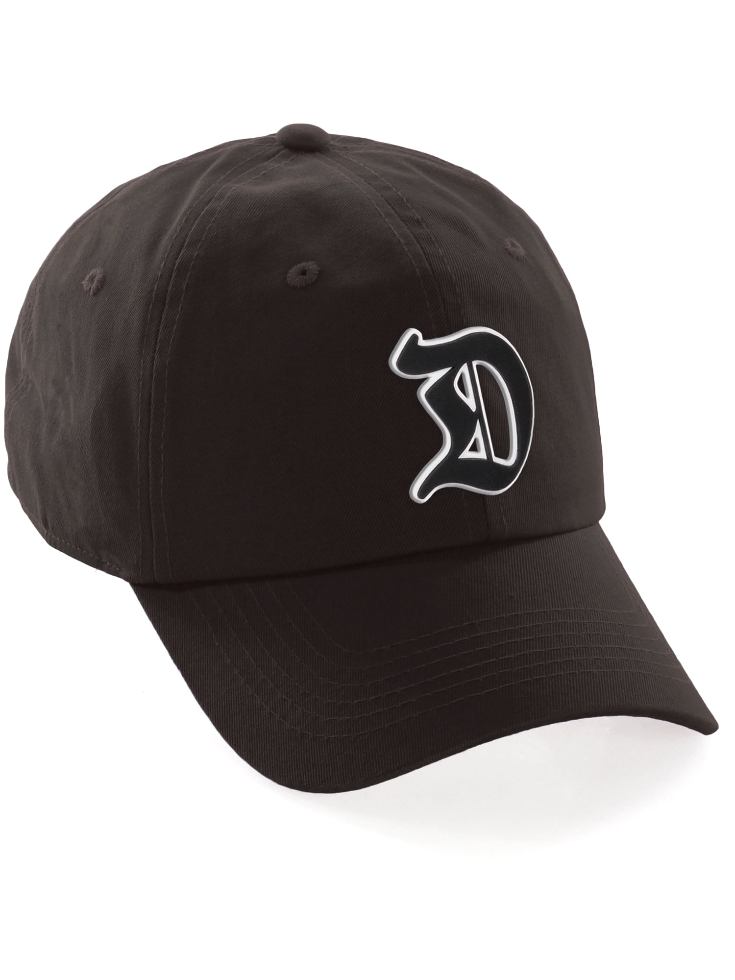 Daxton Old English 3D Alphabet Letters Numbers Initial Baseball Dad Hat ...