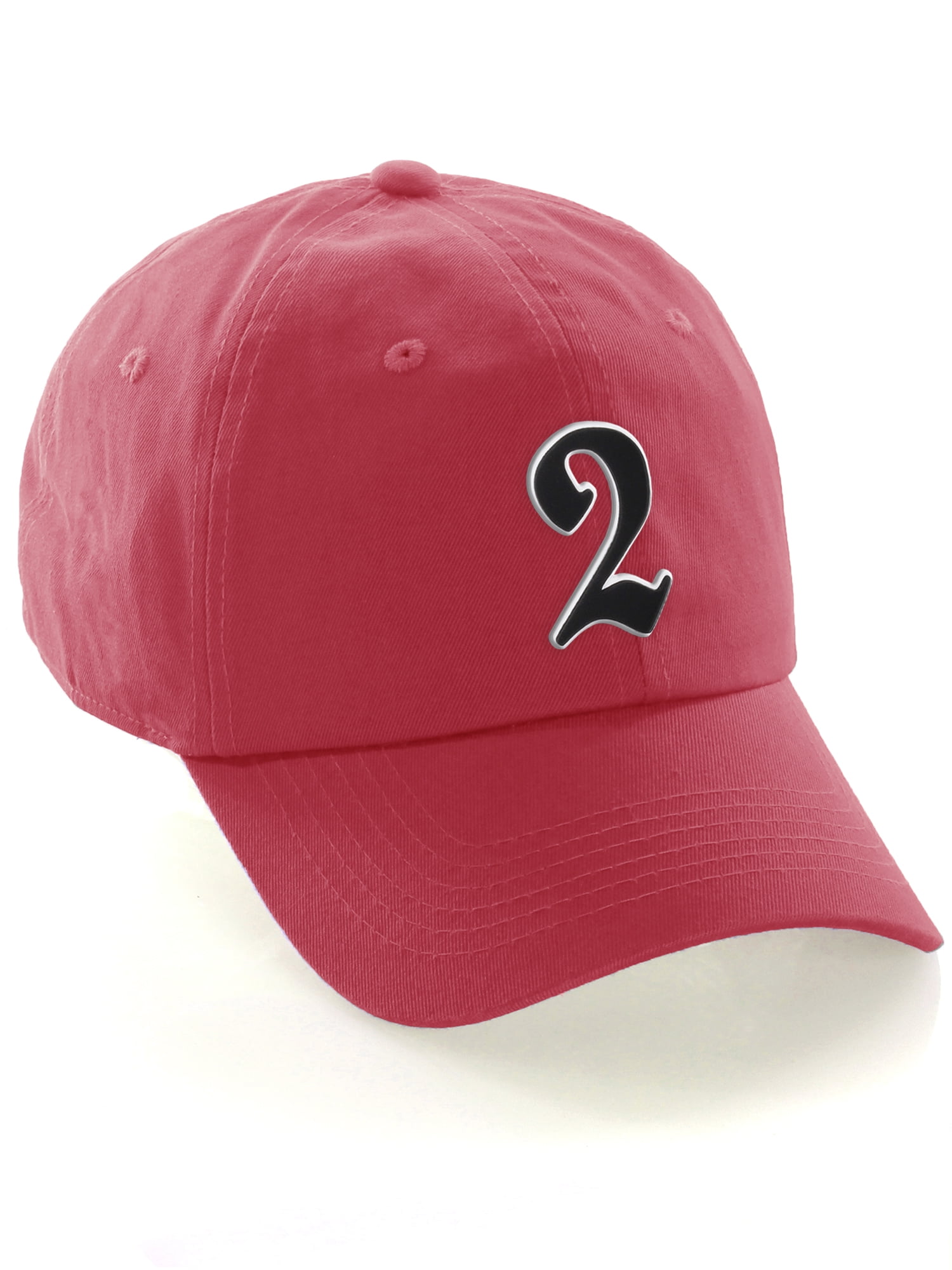Daxton Old English 3D Alphabet Letters Numbers Initial Baseball Dad Hat ...