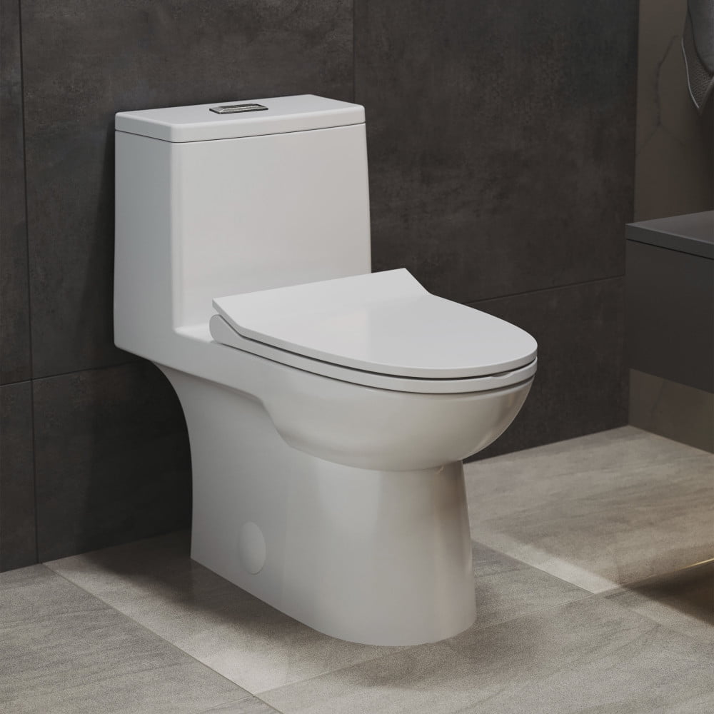Daxton One-Piece Elongated Dual-Flush Toilet 1.1/1.6 gpf - Walmart.com