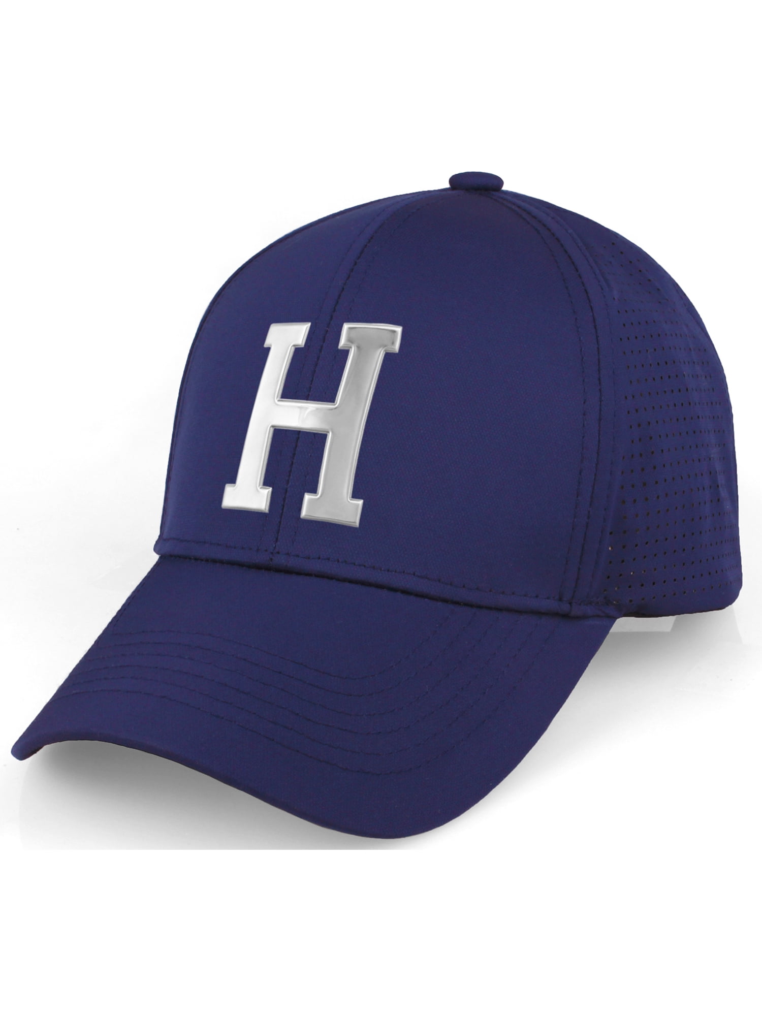 Daxton Performance Cool Tech Baseball Hat - Navy Cap, Silver Logo ...