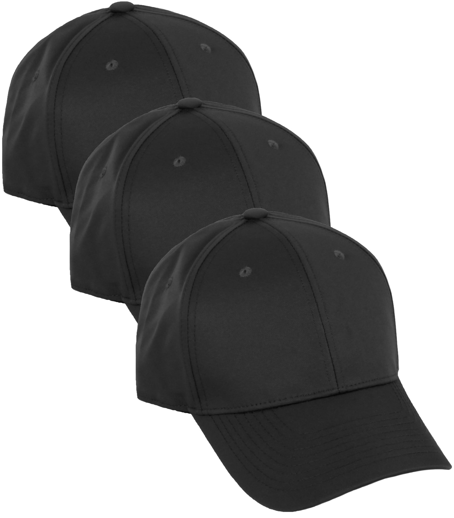 Daxton Performance Hat High Profile Structured Baseball Cap 3 Pack ...
