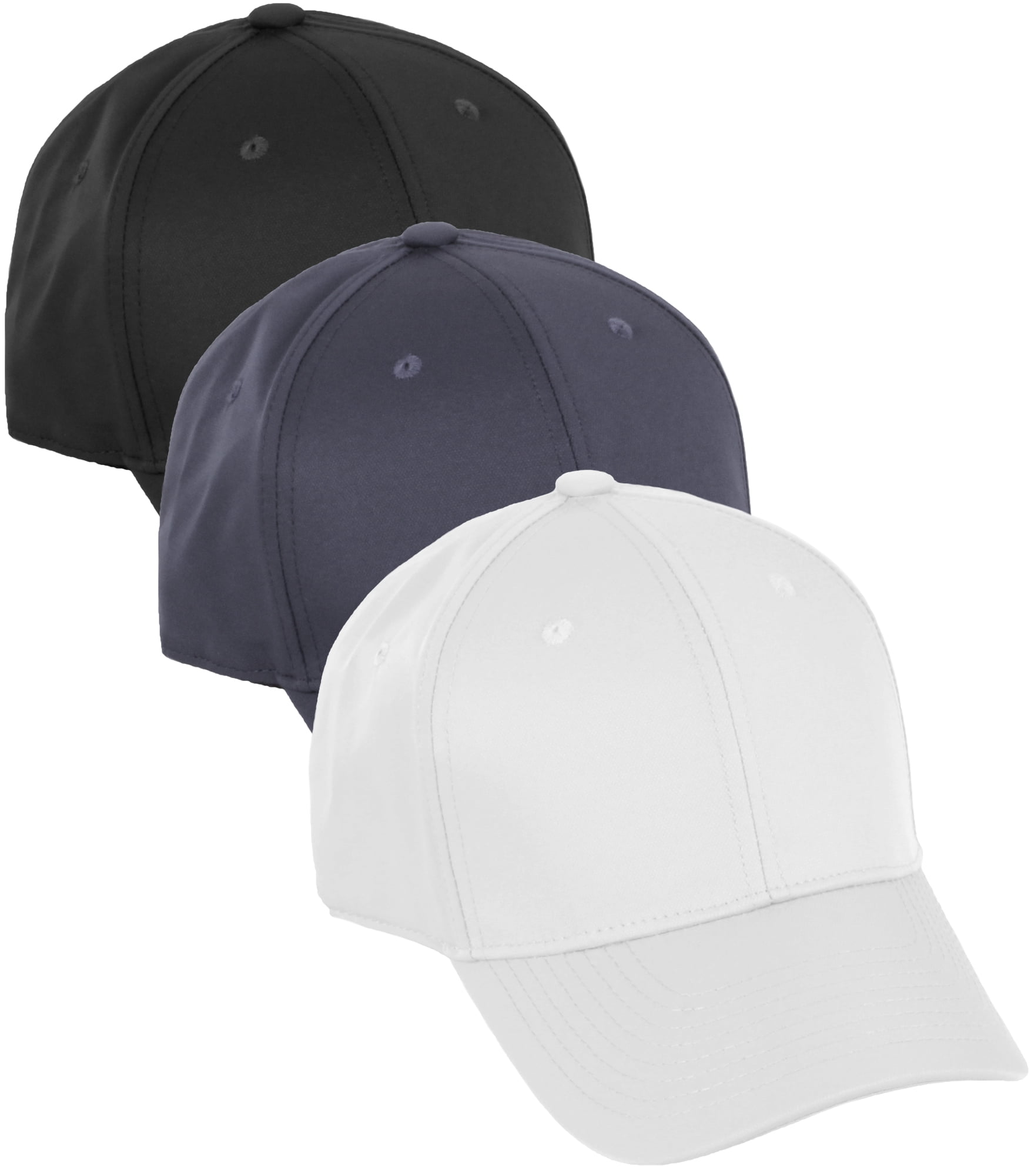 Daxton Performance Hat High Profile Structured Baseball Cap 3 Pack ...