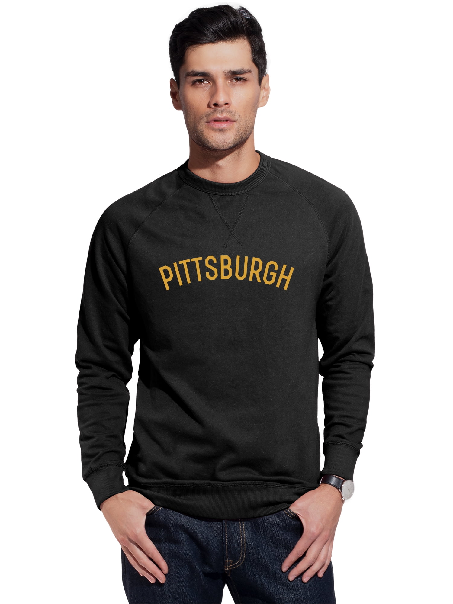 Daxton Pittsburgh Sweatshirt Fit Pullover Crewneck French Terry Fabric ...