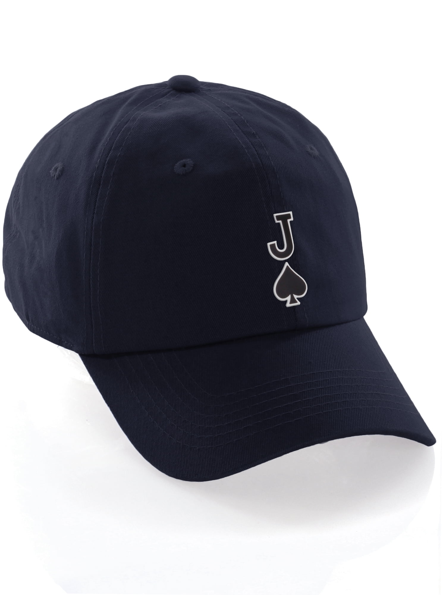 Daxton Poker Holdem Lucky Cards Baseball Unstructured Cap, Navy Hat ...