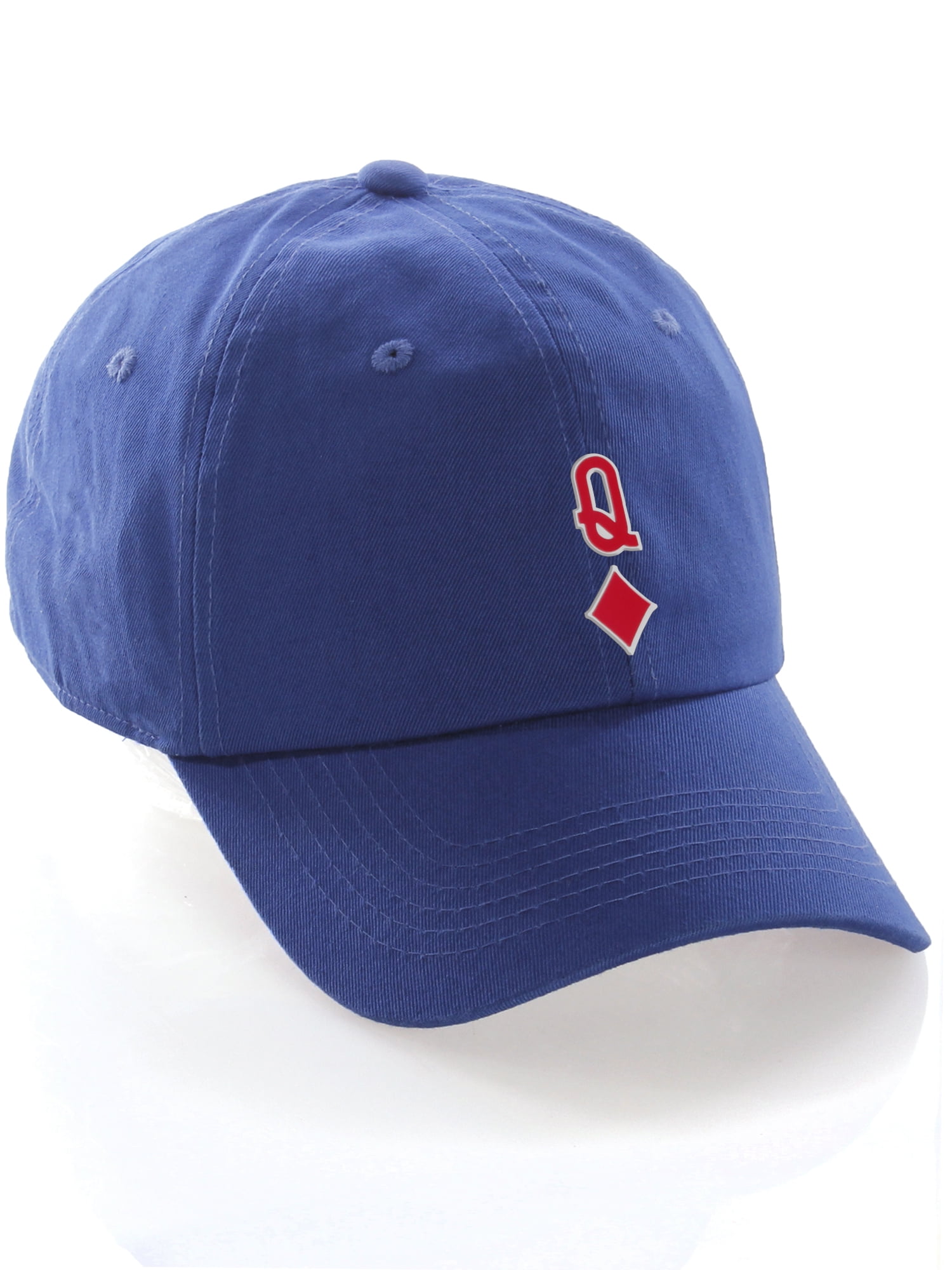 Daxton Poker Holdem Lucky Cards Baseball Unstructured Cap, Royal Hat ...