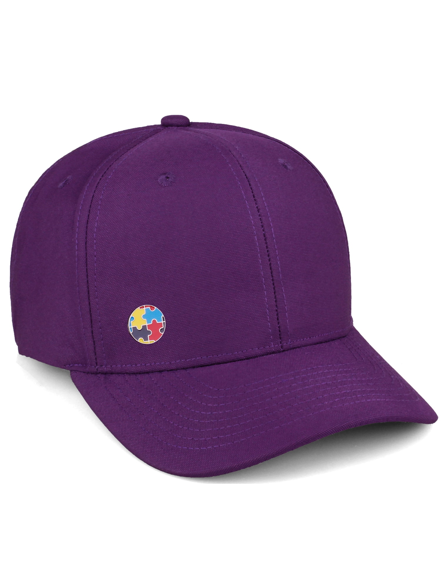 Daxton Premium Mid Profile Hat Semi Curved Visor Cap Autism Awareness ...