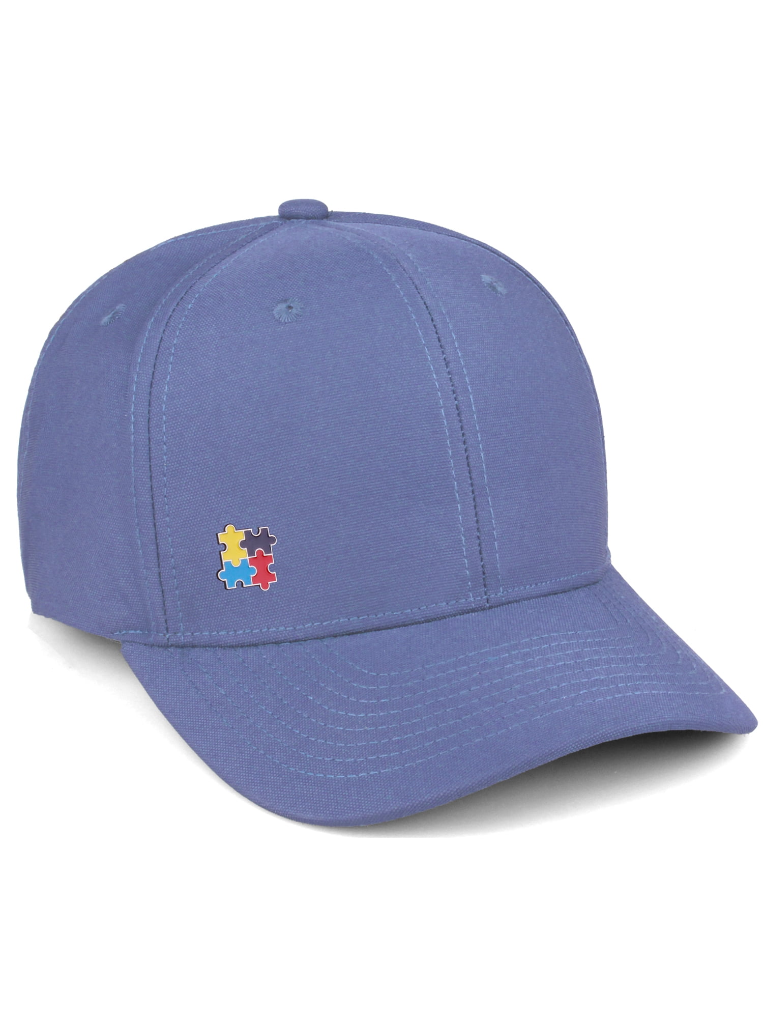 Daxton Premium Mid Profile Hat Semi Curved Visor Cap Autism Awareness ...