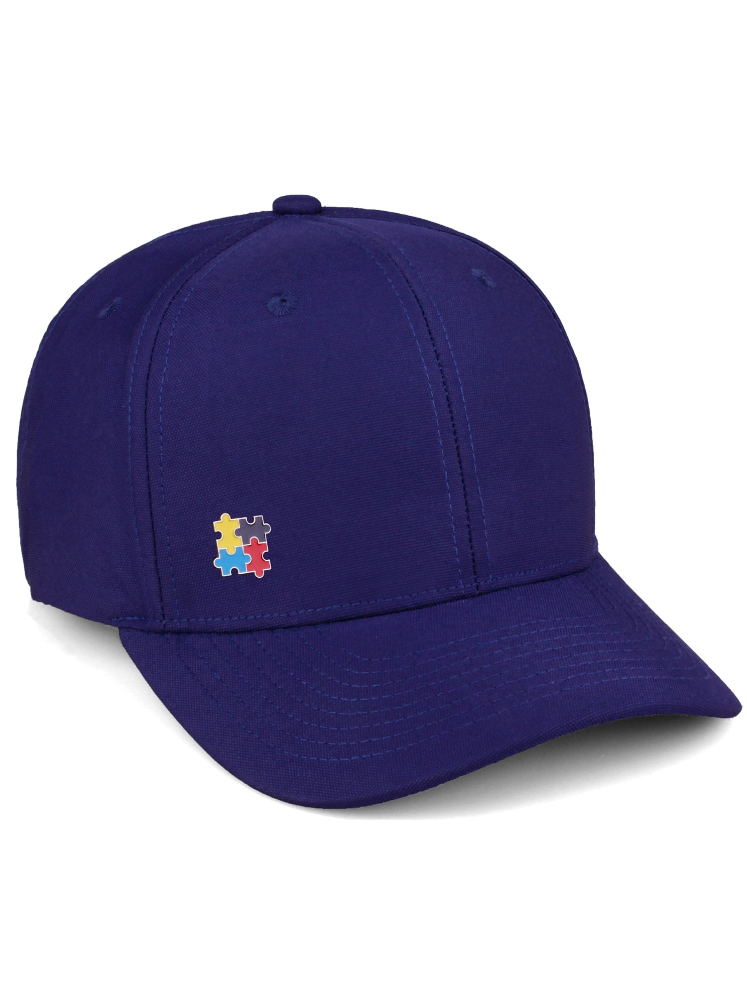 Daxton Premium Mid Profile Hat Semi Curved Visor Cap Autism Awareness ...