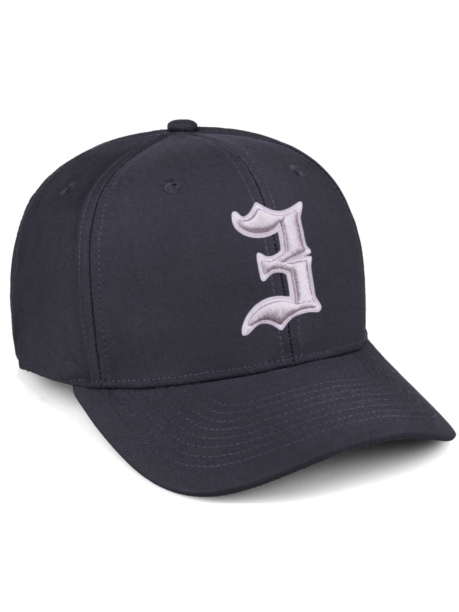 Daxton Premium Mid Profile Hat Semi Curved Visor Charcoal Cap White ...