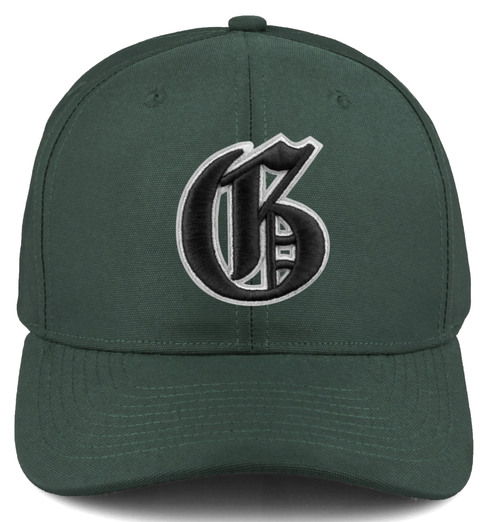 Daxton Premium Mid Profile Hat Semi Curved Visor Hunter Cap White Black ...