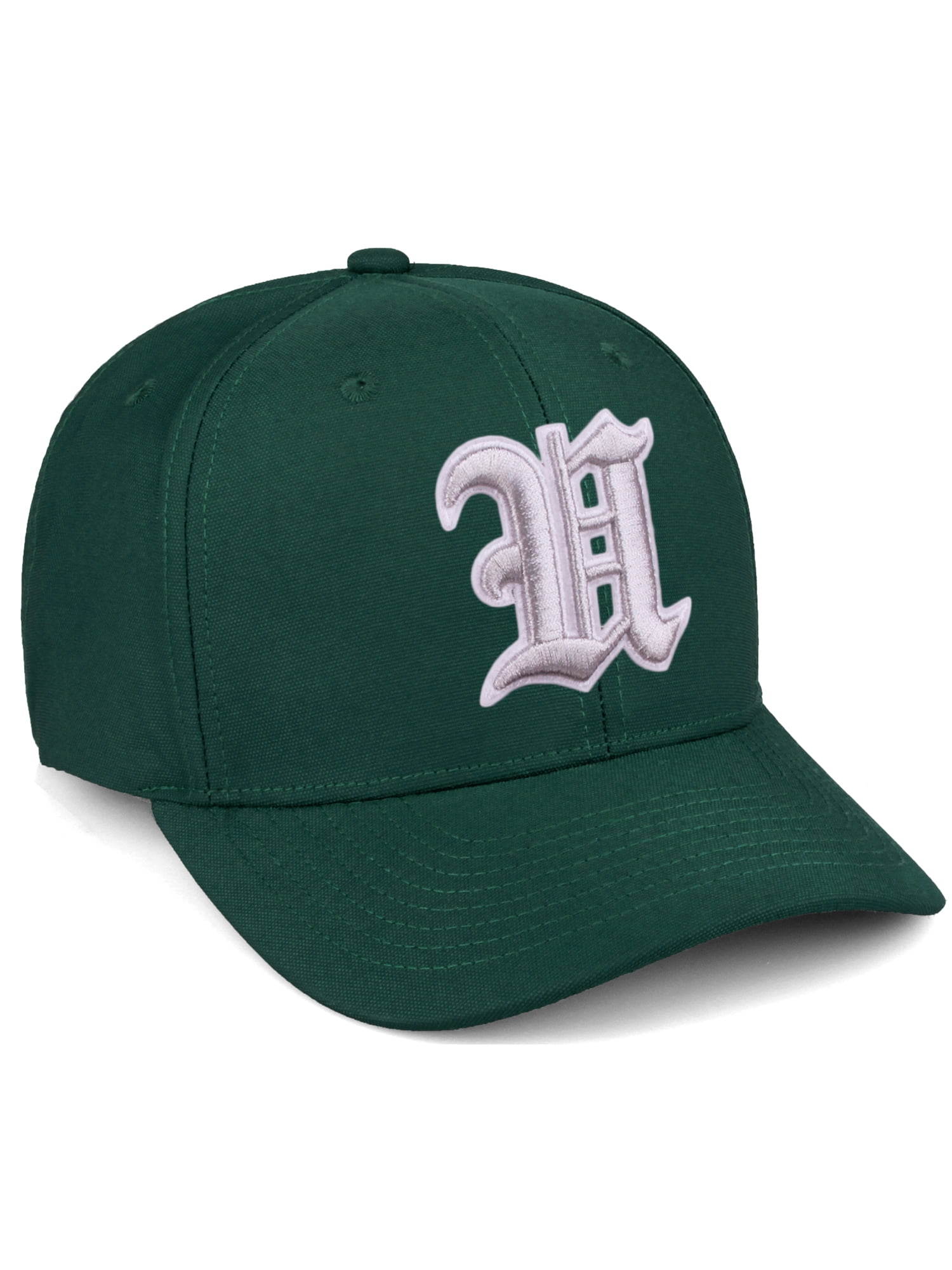 Daxton Premium Mid Profile Hat Semi Curved Visor Hunter Cap White ...