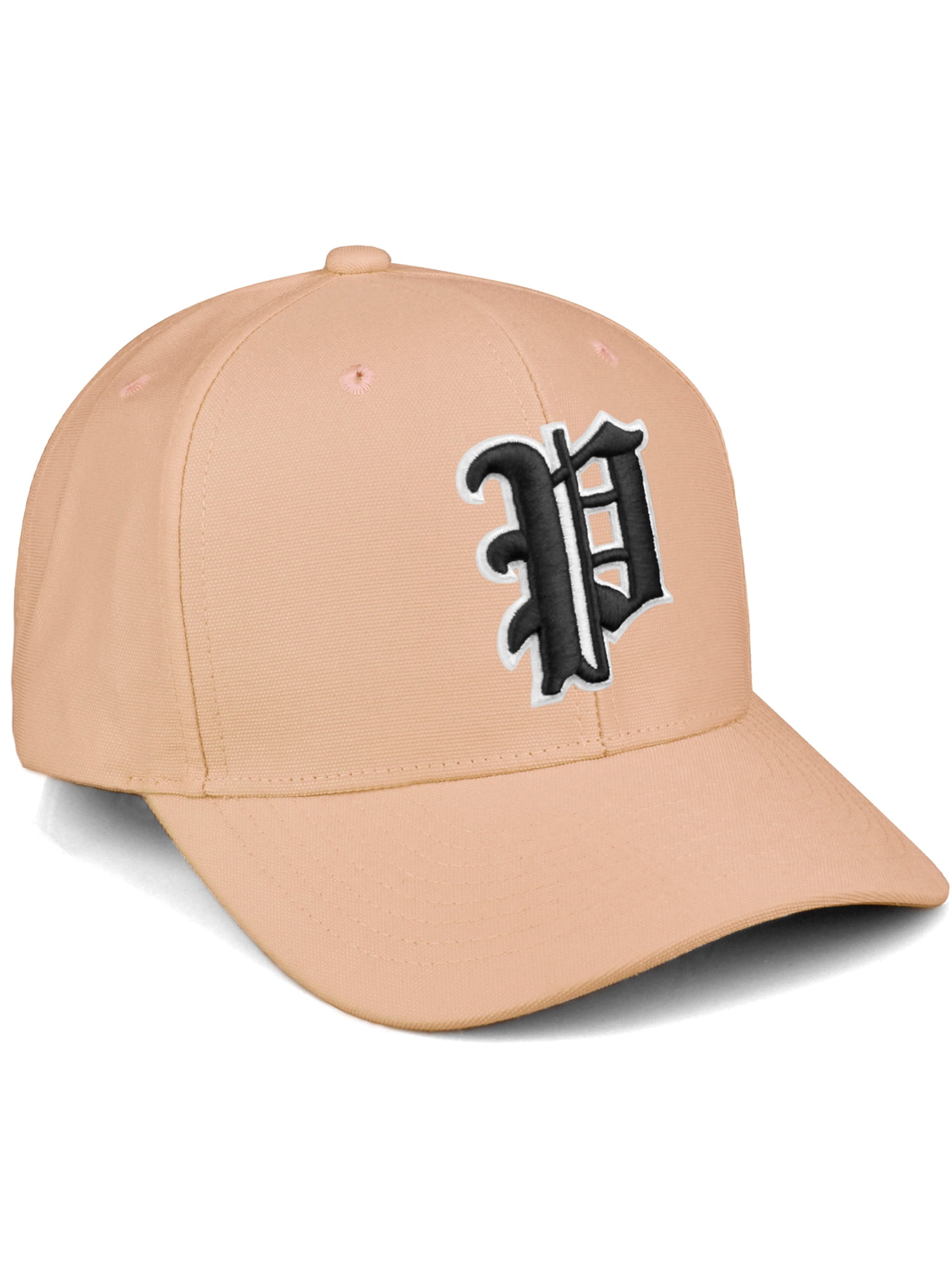 Daxton Premium Mid Profile Hat Semi Curved Visor Khaki Cap White Black ...