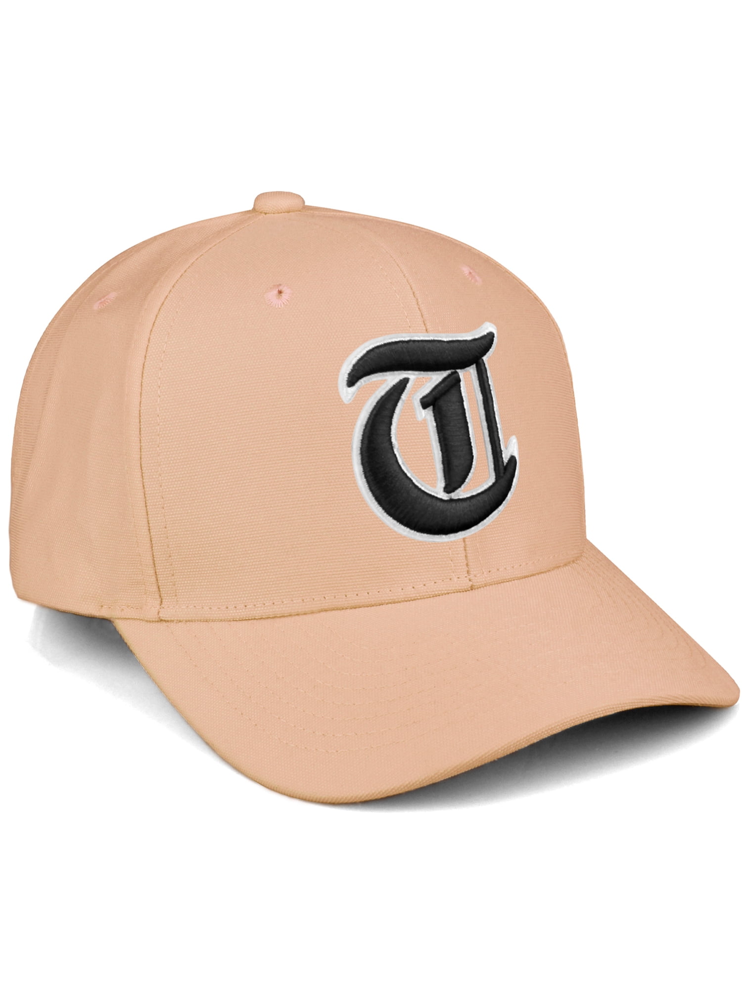 Daxton Premium Mid Profile Hat Semi Curved Visor Khaki Cap White Black ...