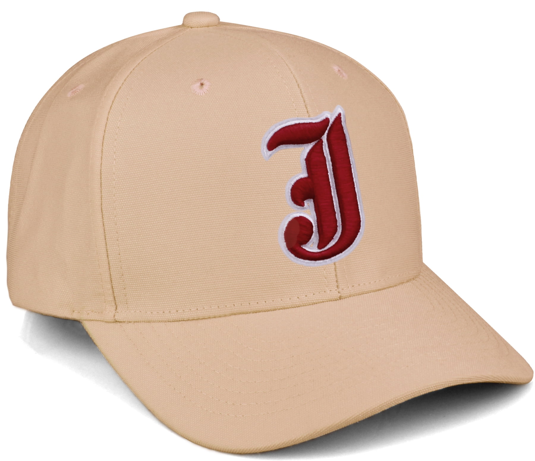 Daxton Premium Mid Profile Hat Semi Curved Visor Khaki Cap White Red ...