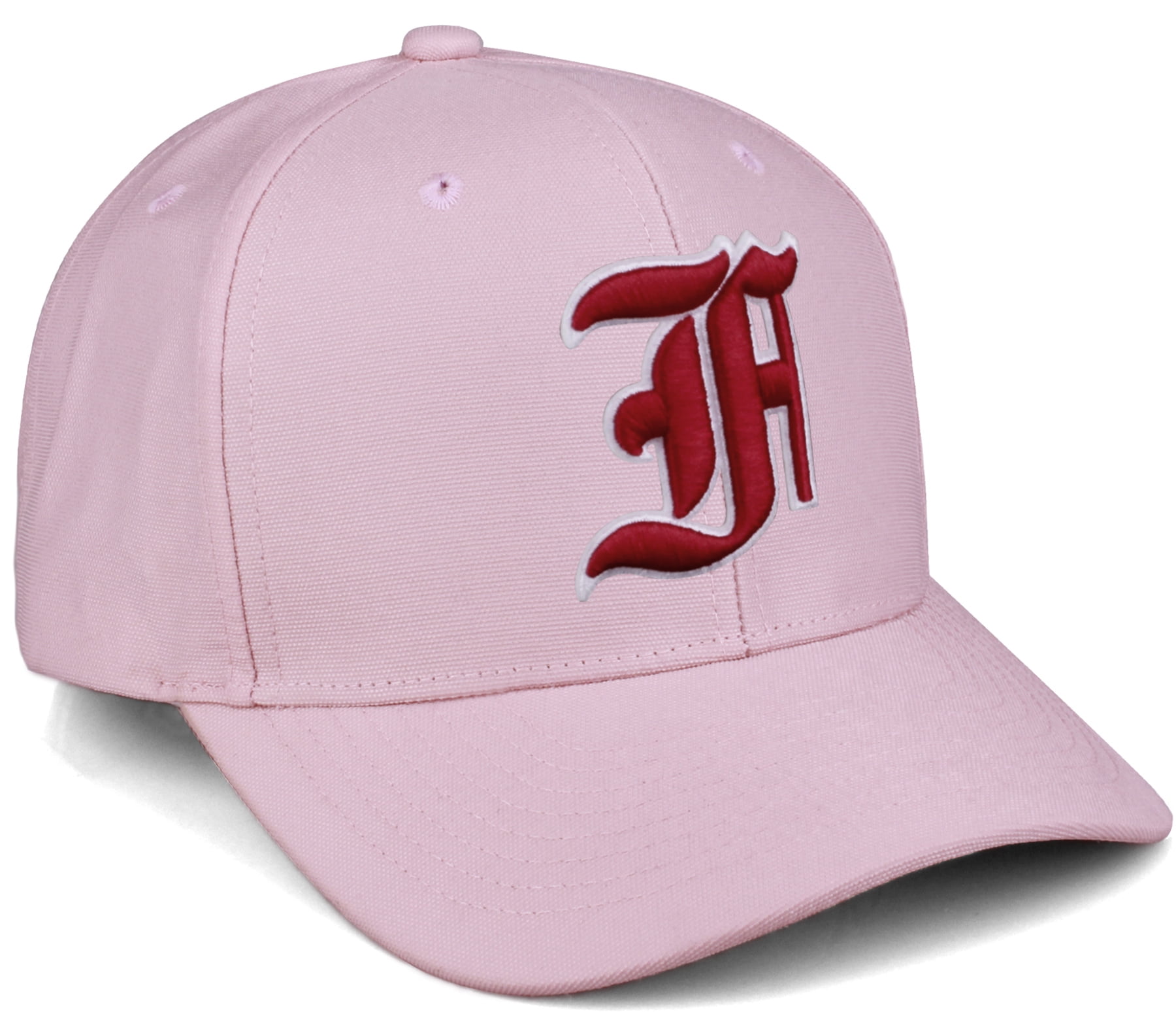 Daxton Premium Mid Profile Hat Semi Curved Visor Pink Cap White Red ...