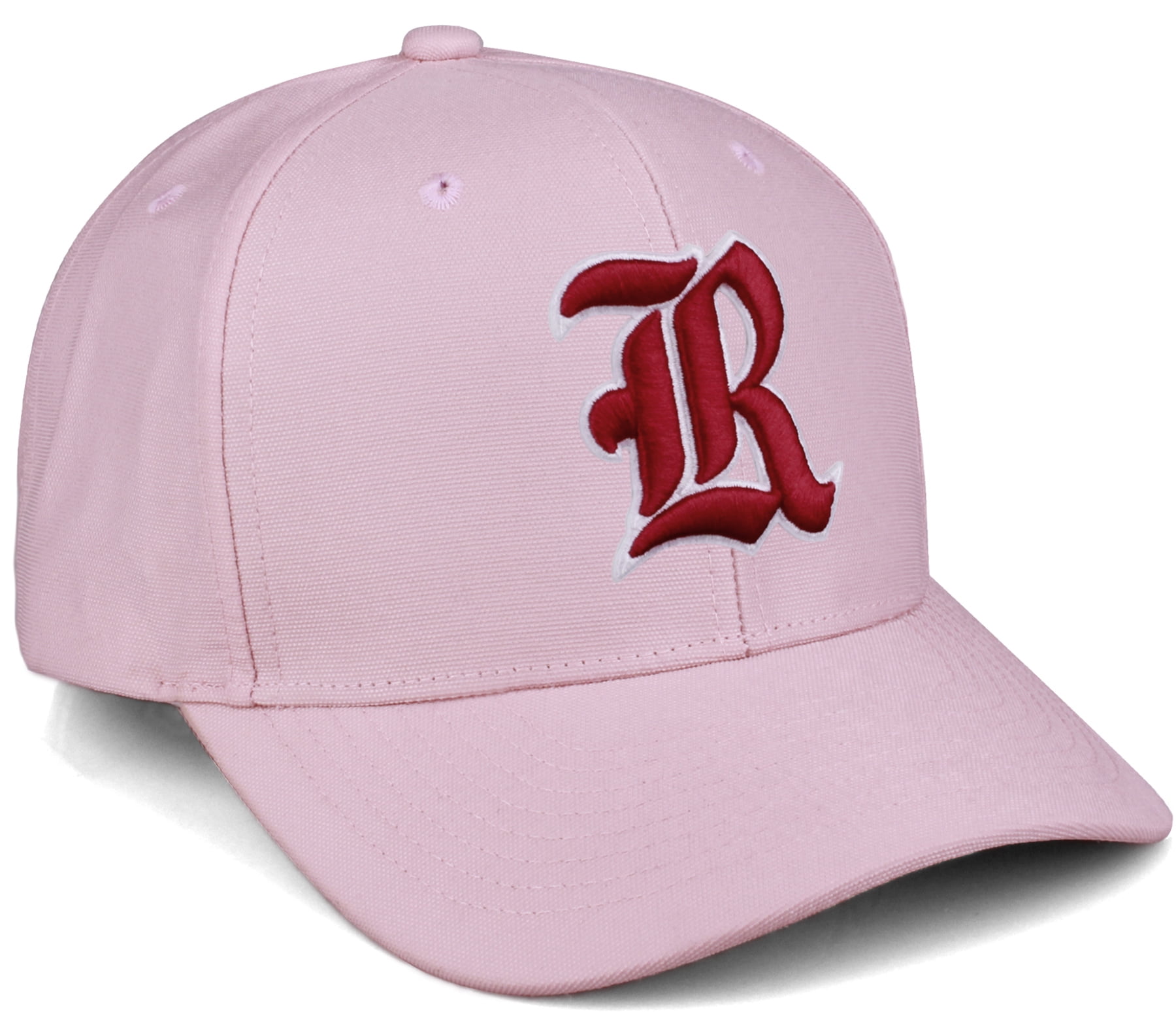 Daxton Premium Mid Profile Hat Semi Curved Visor Pink Cap White Red ...