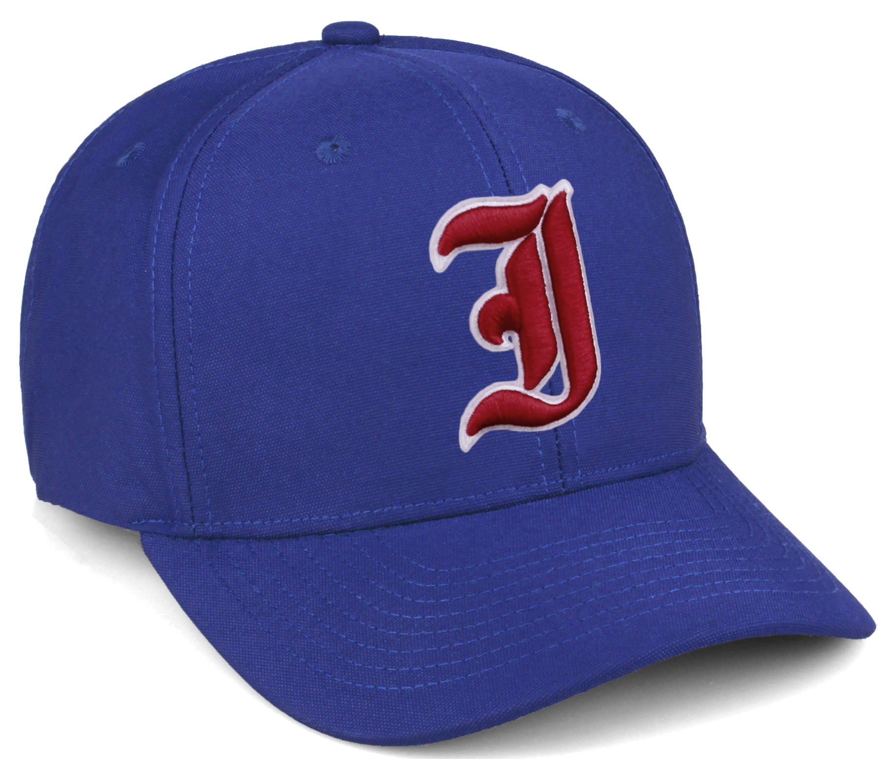 Daxton Premium Mid Profile Hat Semi Curved Visor Royal Cap White Red ...