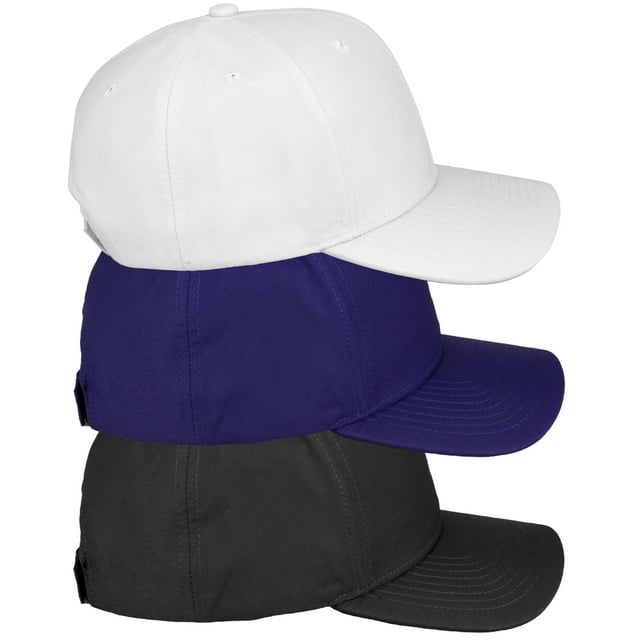 Daxton Premium Mid Profile Hat Semi Curved Visor Structured Cap 3 Pack ...