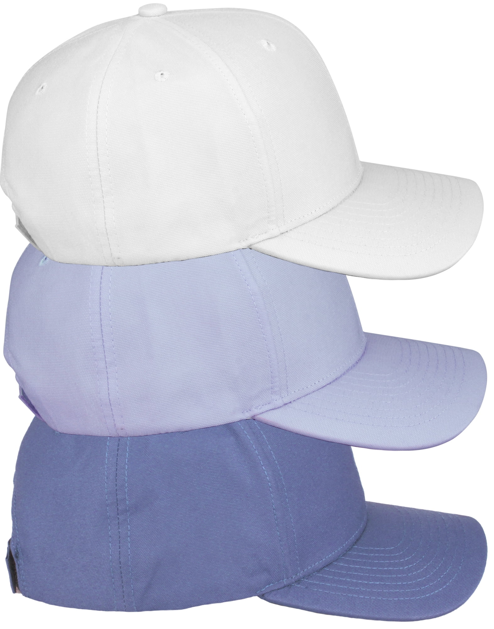 Daxton Premium Mid Profile Hat Semi Curved Visor Structured Cap 3 Pack ...