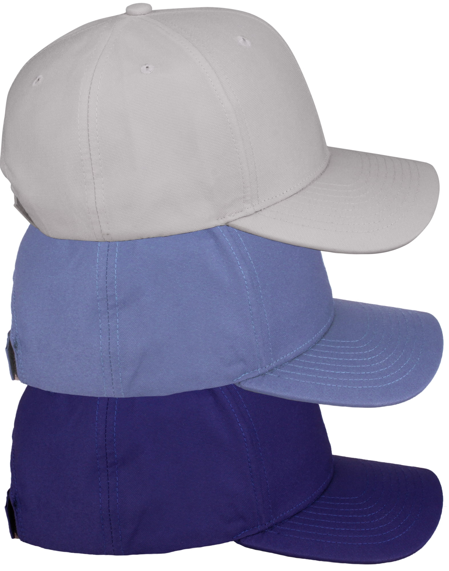 Daxton Premium Mid Profile Hat Semi Curved Visor Structured Cap 3 Pack ...