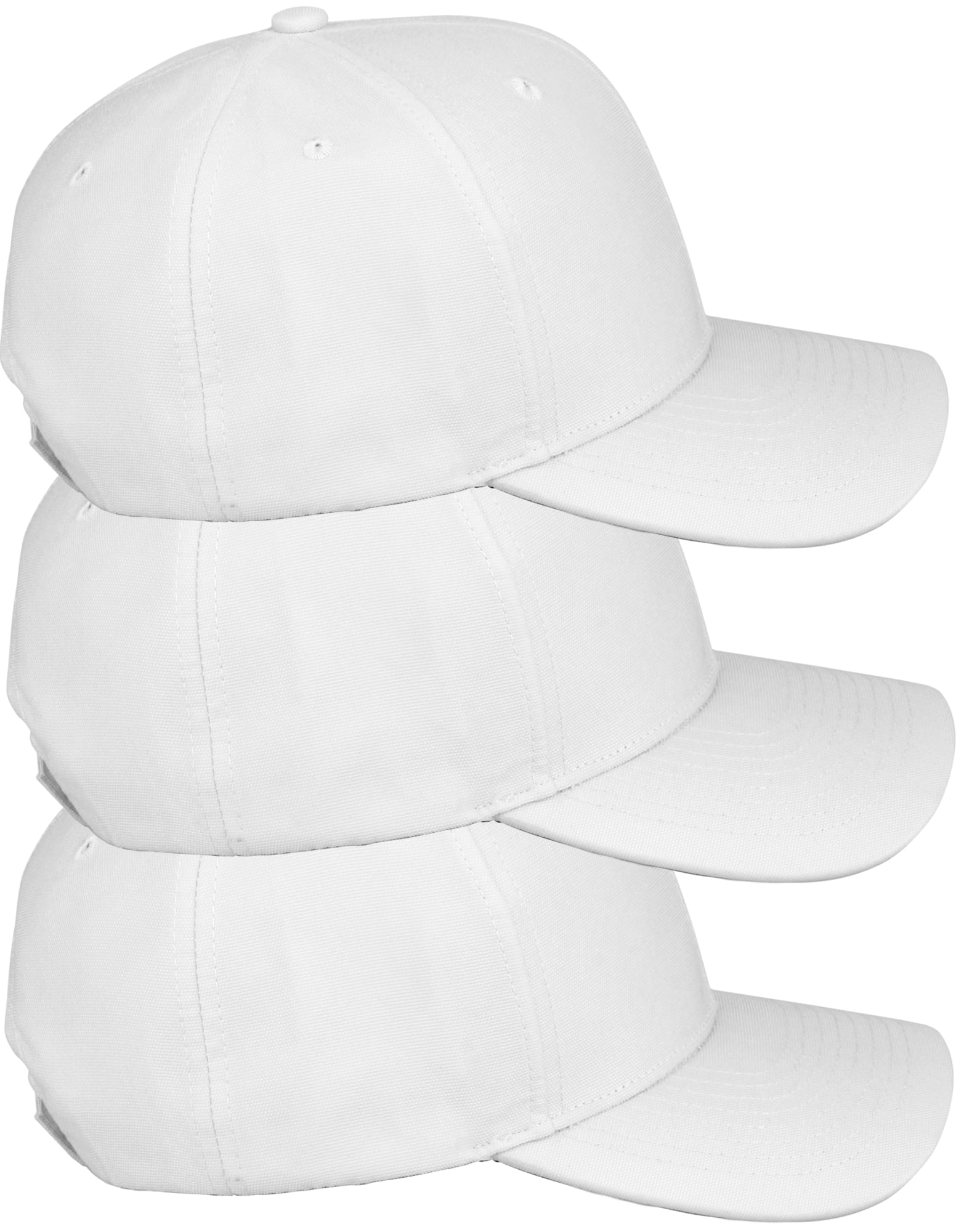Daxton Premium Mid Profile Hat Semi Curved Visor Structured Cap 3 Pack ...
