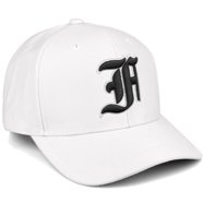 Daxton Premium Mid Profile Hat Semi Curved Visor Olive Cap White Silver ...