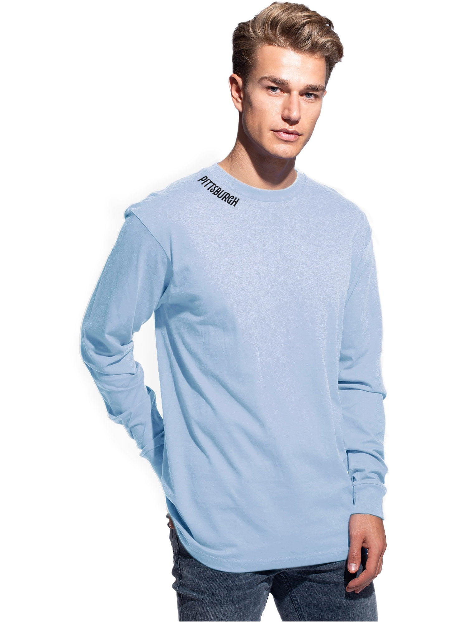 Daxton Premium Pittsburgh Men Long Sleeves T Shirt Ultra Soft Medium ...
