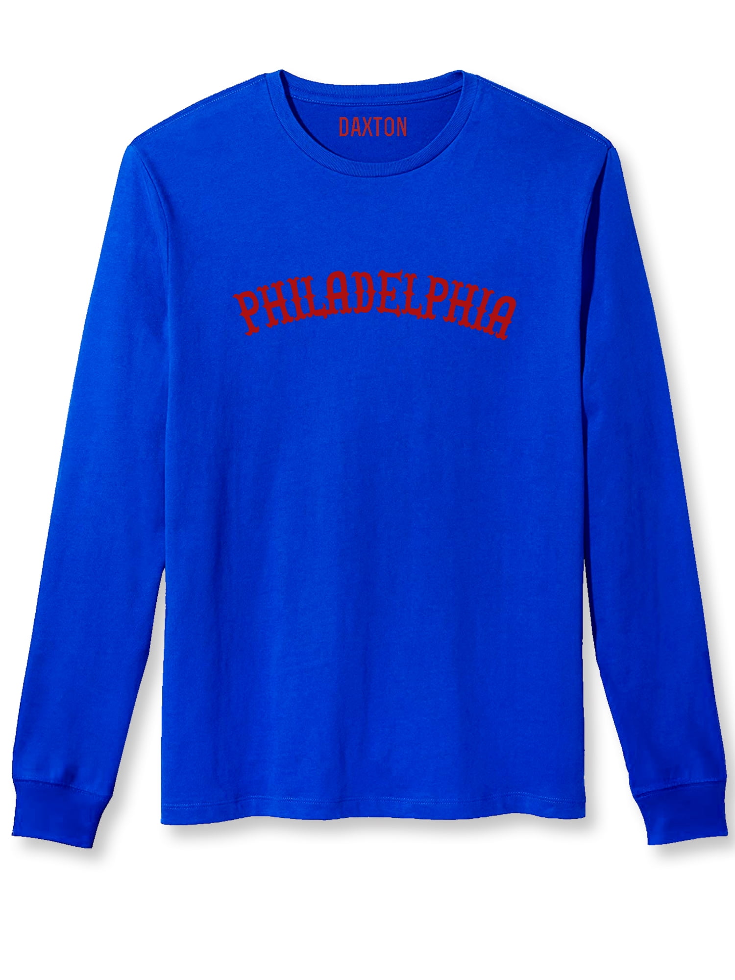 Daxton Retro Philadelphia Arch Font Long Sleeves T Shirt Soft Weight ...