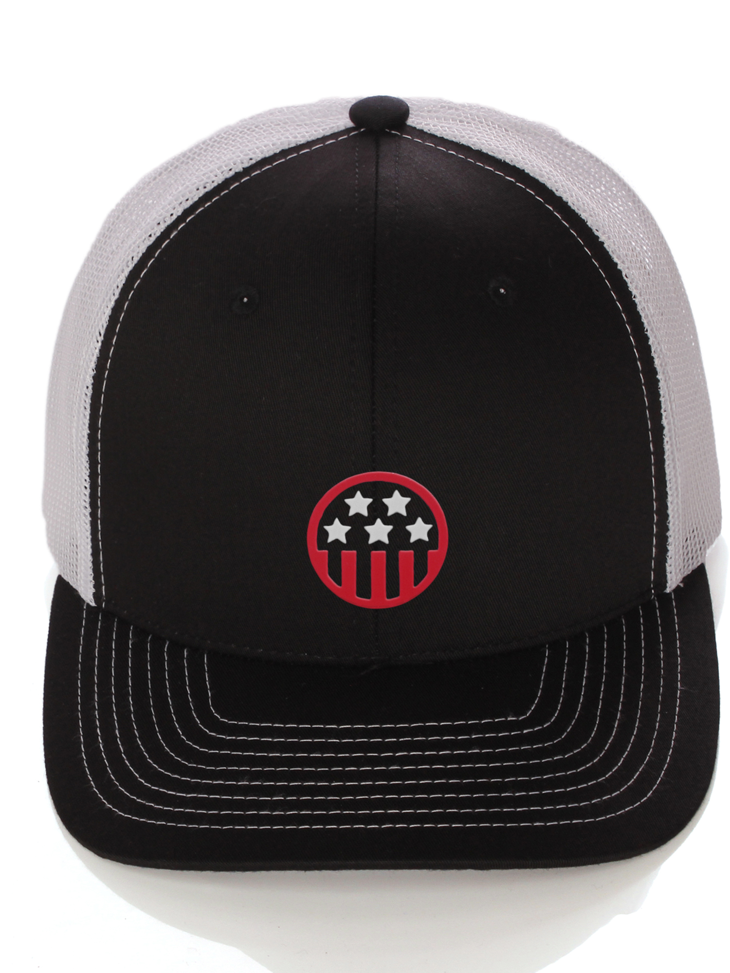 Daxton Retro USA Icon Logos Mid Profile Oxford Trucker Hat Snapback ...