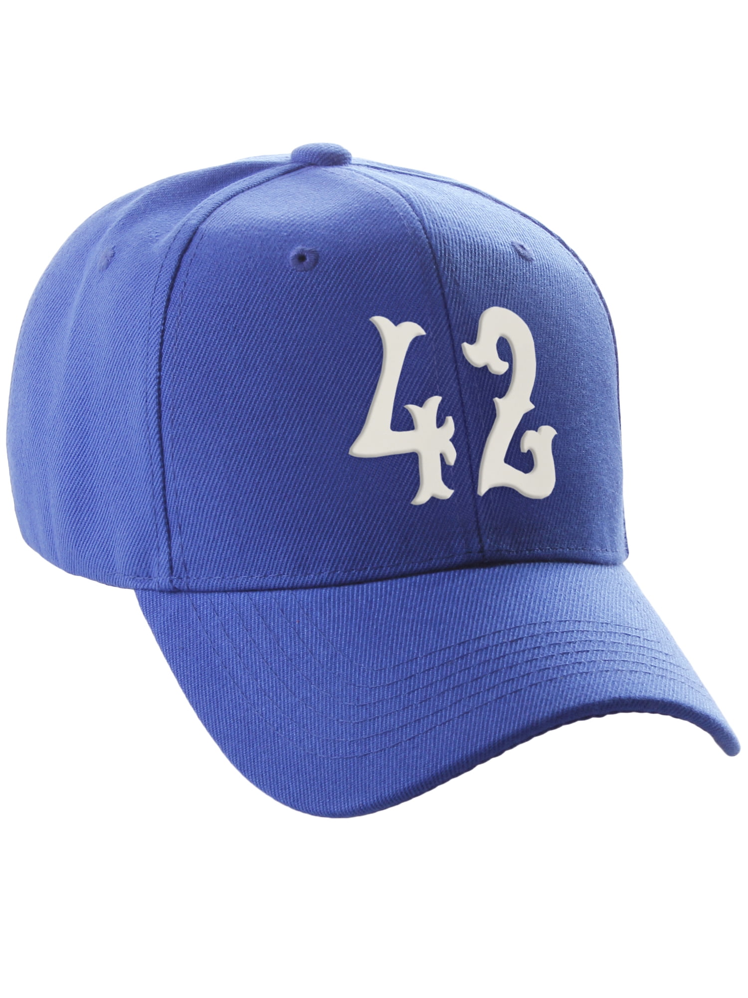 Daxton StructuWhite Baseball Hat Cap Curved Visor Vintage Custom Number ...